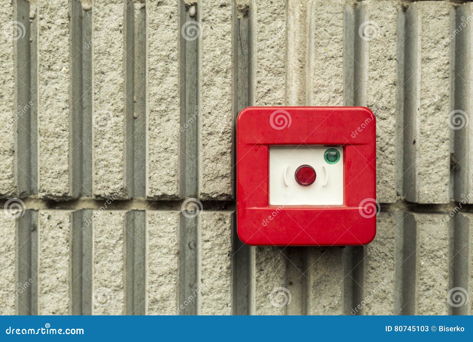 Fire alarm button stock image. Image of prevent, safety - 80745103