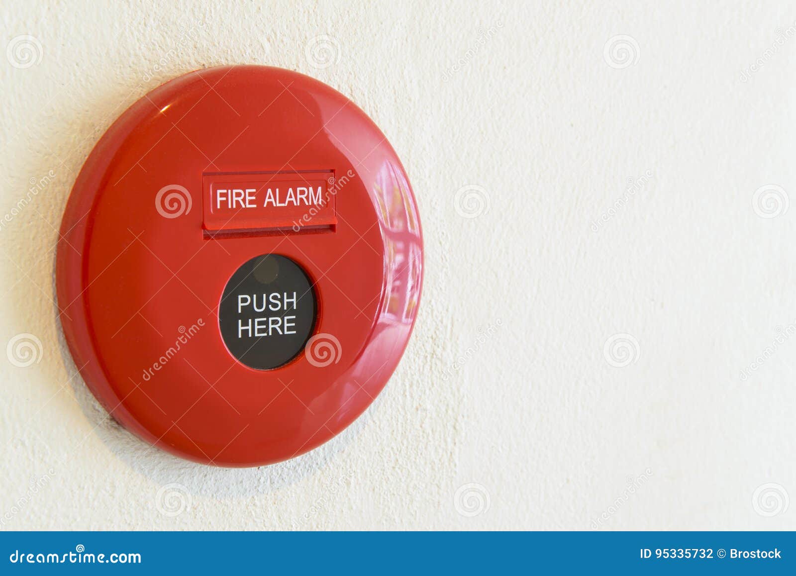 Fire Alarm Button on a Wall Stock Photo - Image of equipment, safety ...