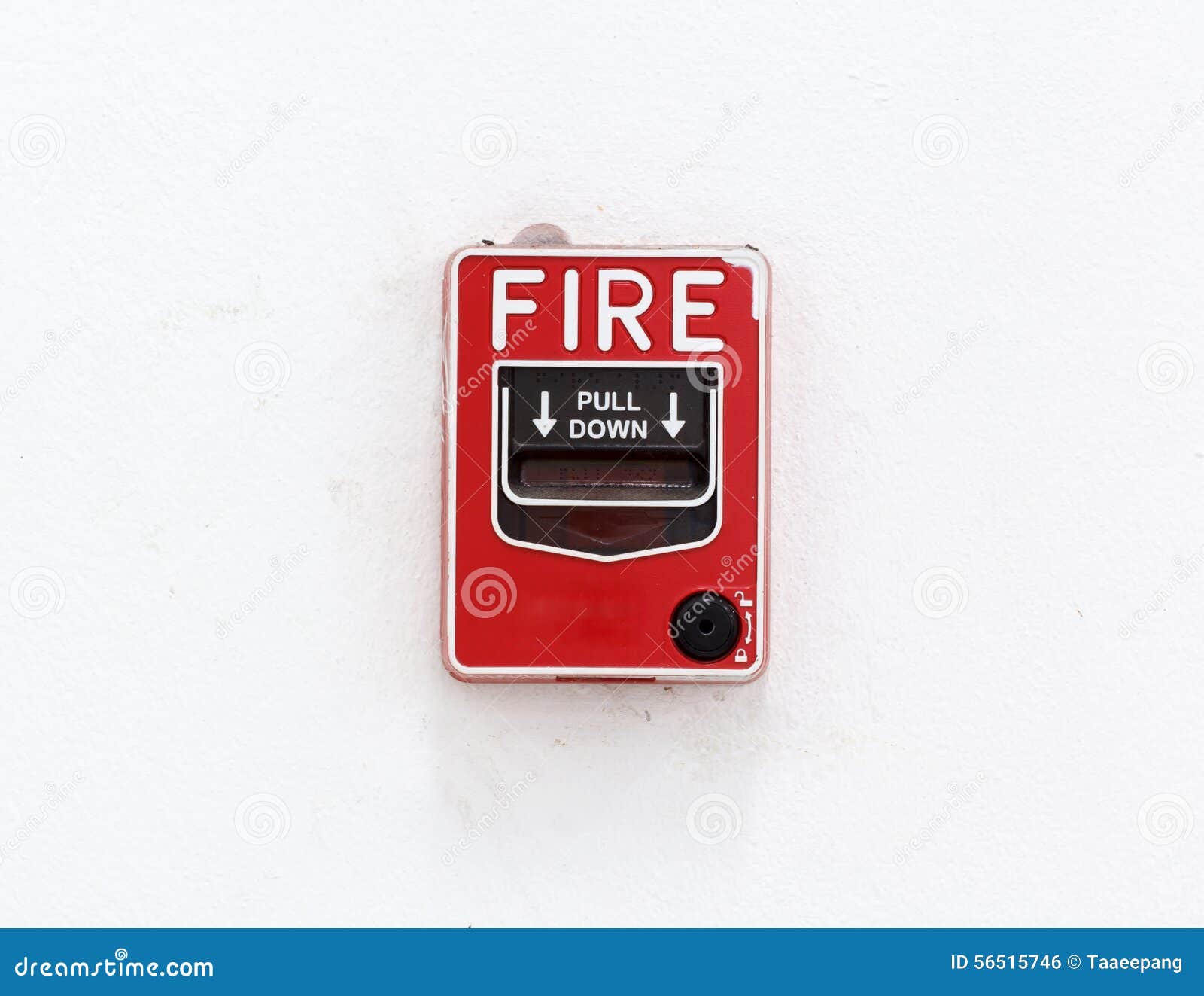 The fire alarm button stock photo. Image of building - 56515746