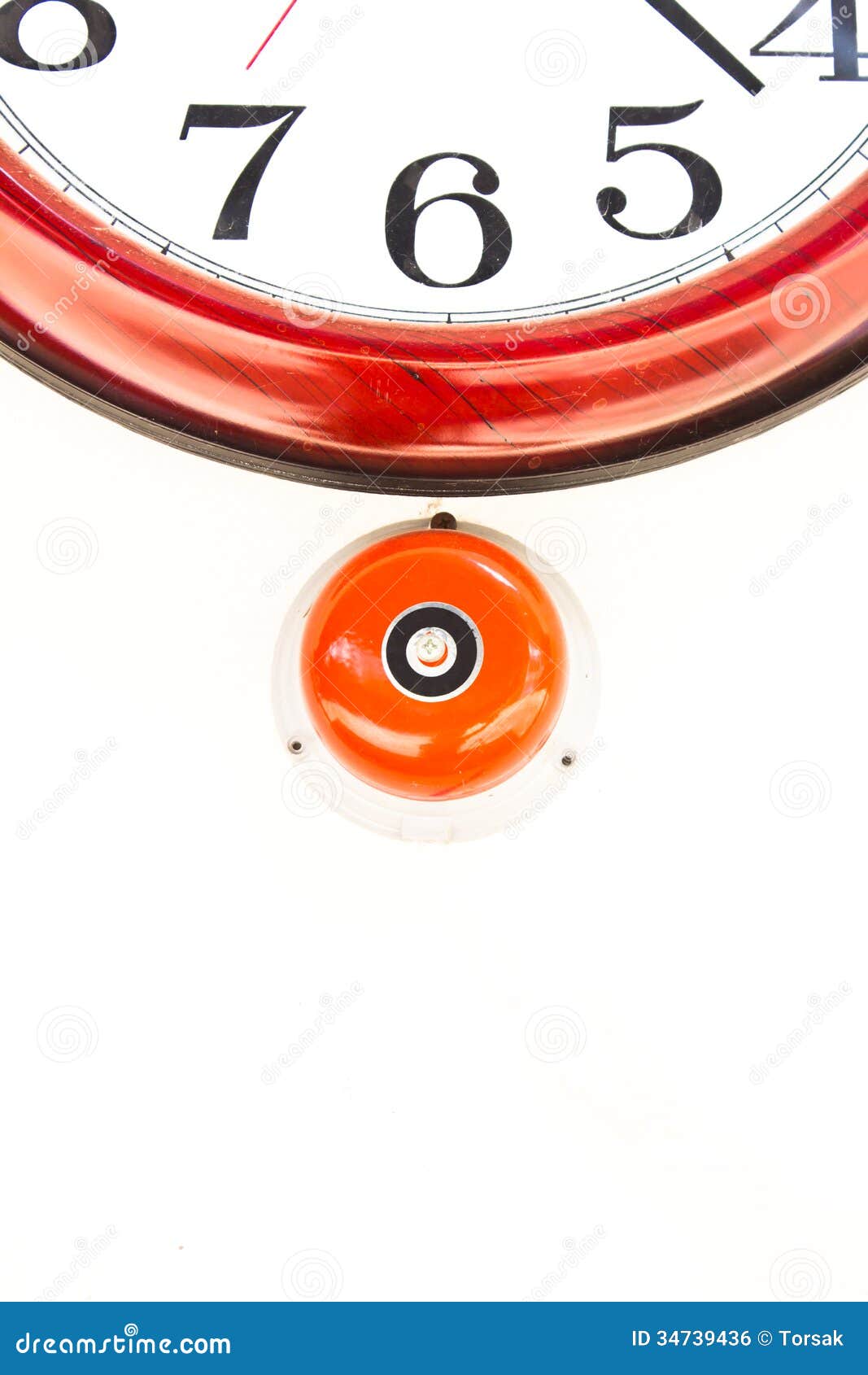 Fire alarm with clock stock photo. Image of crisis, industrial - 34739436