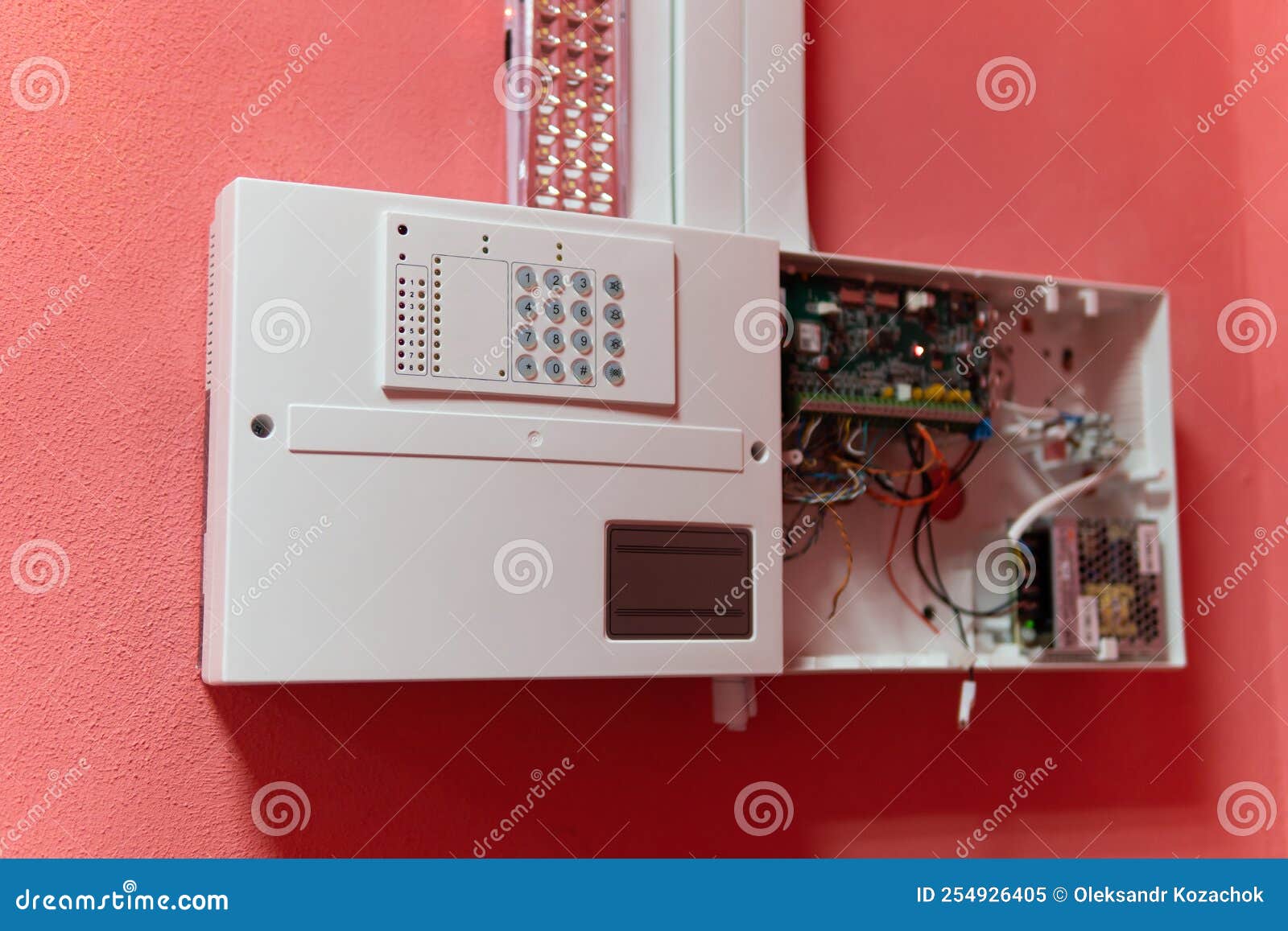 Fire Alarm Control Panel is Activated and in Alert Mode. Selective ...