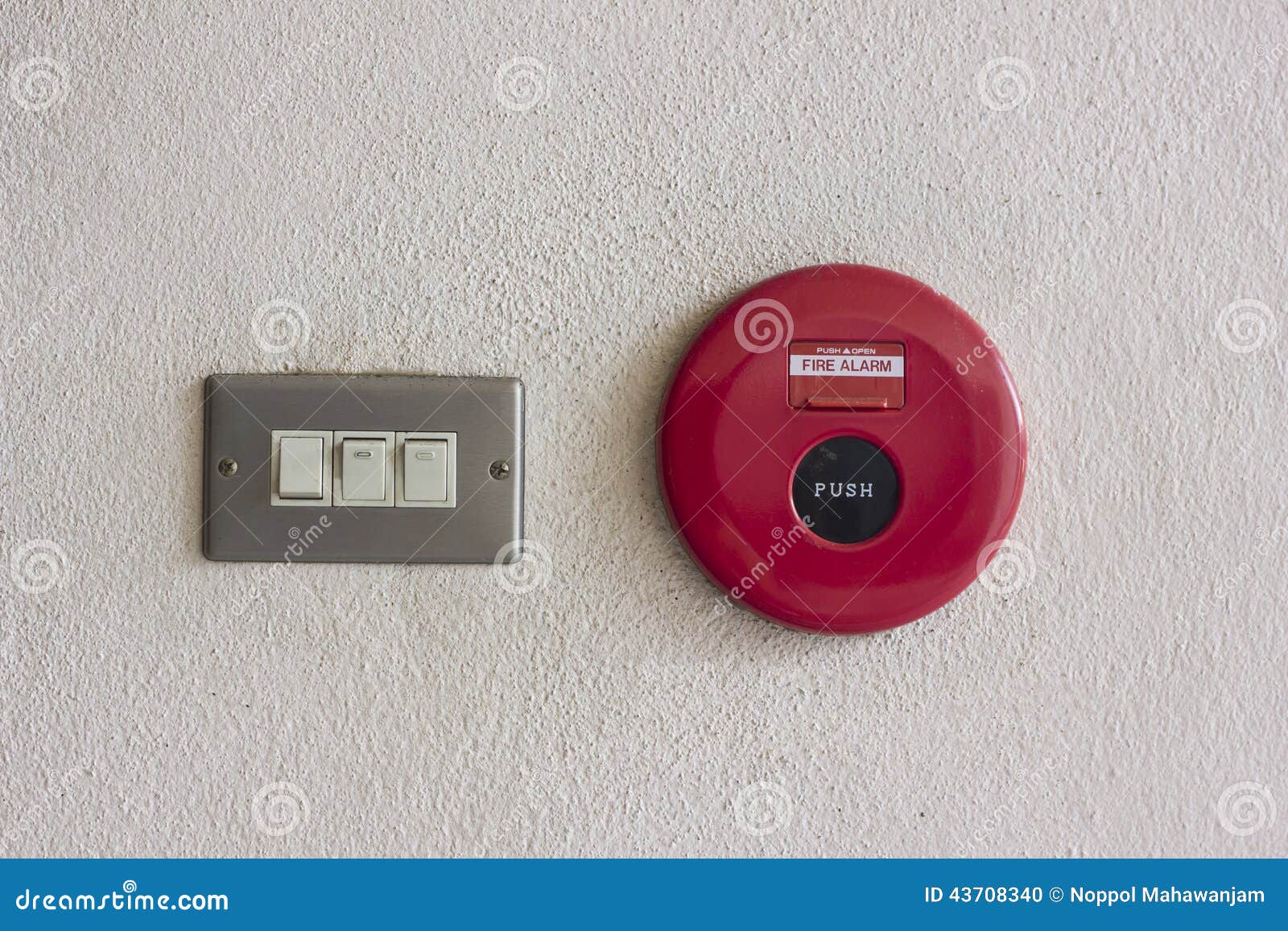 Fire alarm control panel stock photo. Image of evacuate - 43708340