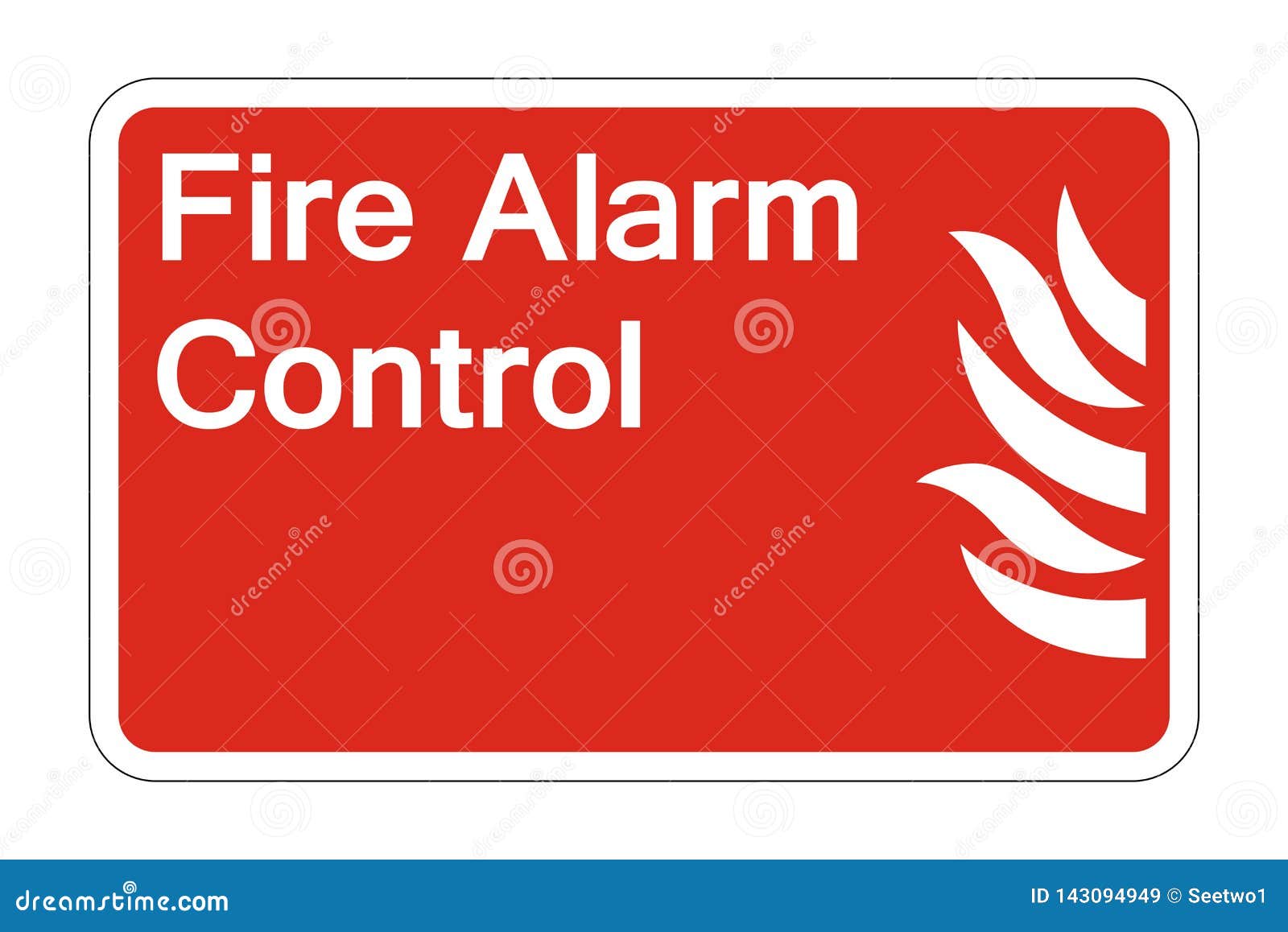 Symbol Fire Alarm Control Symbol Sign on White Background,vector ...