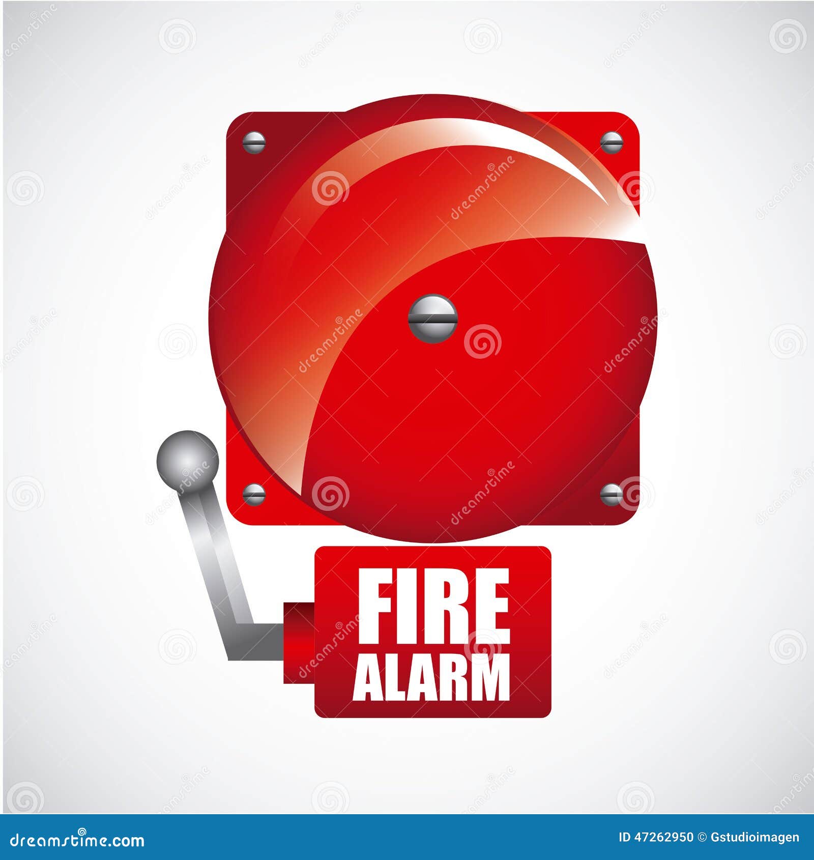 Fire alarm design stock vector. Illustration of sign - 47262950