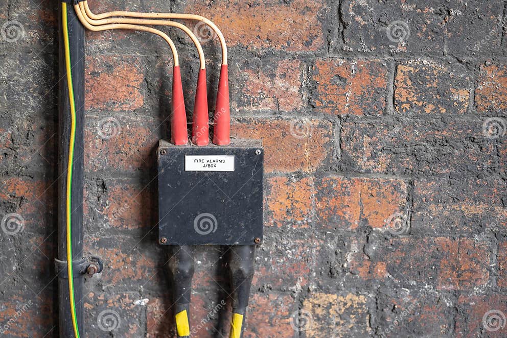 Fire Alarm Electrical Junction Box Stock Photo - Image of industrial ...