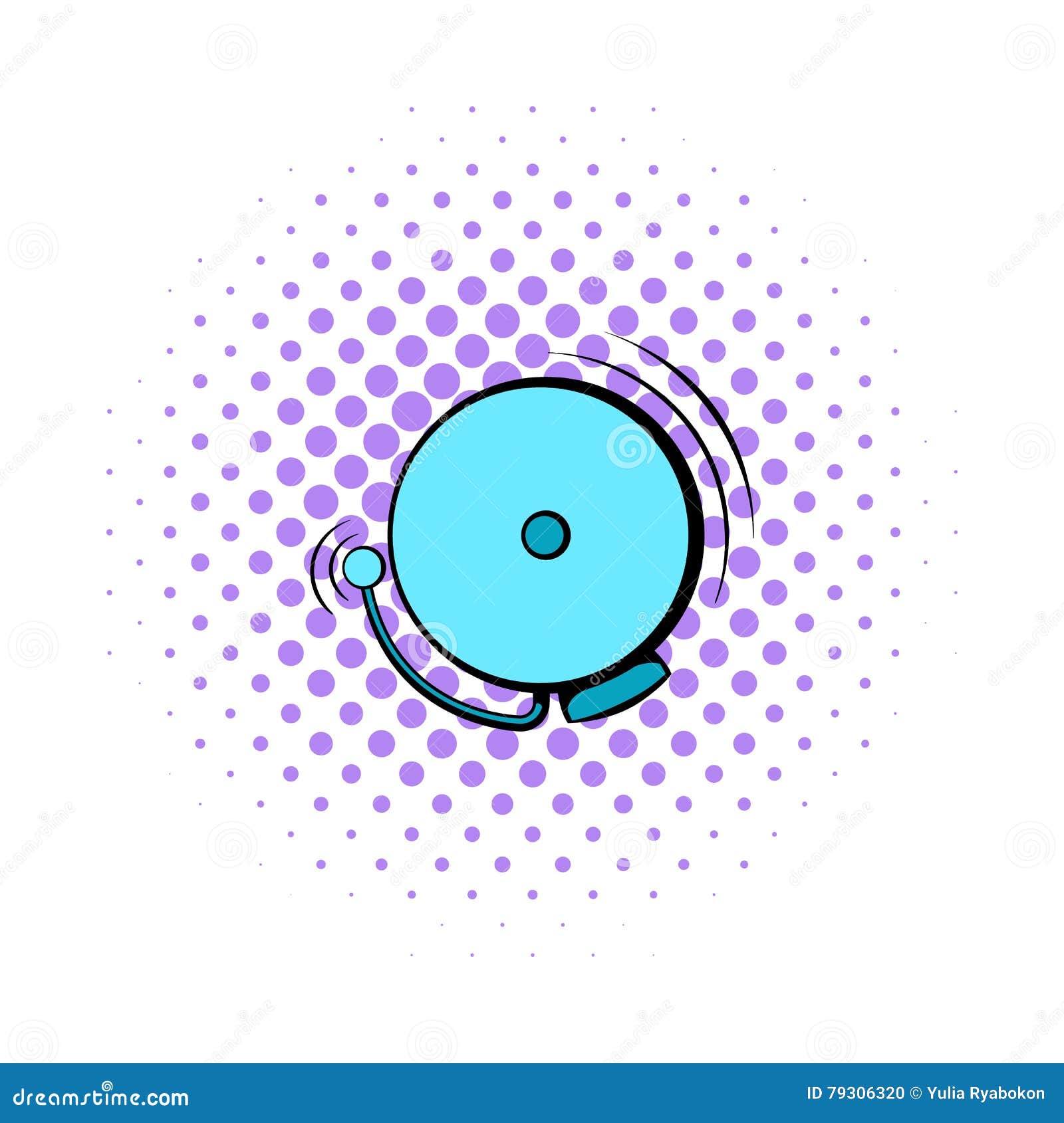 Fire Alarm Icon, Comics Style Stock Vector - Illustration of safety ...