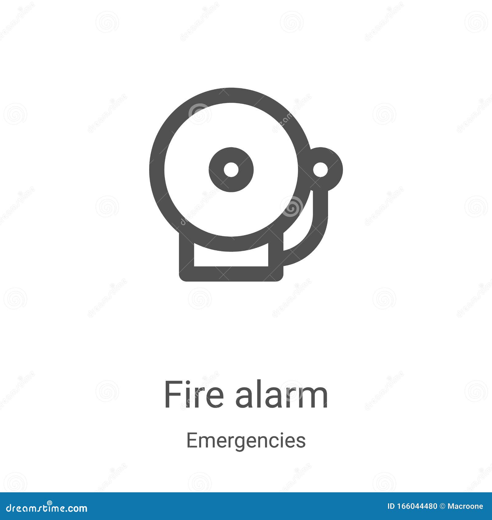Fire Alarm Icon Vector From Emergencies Collection. Thin Line Fire ...