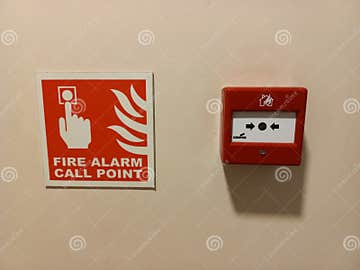 Fire Alarm Indicator and Panel Inside a Building Stock Image - Image of ...