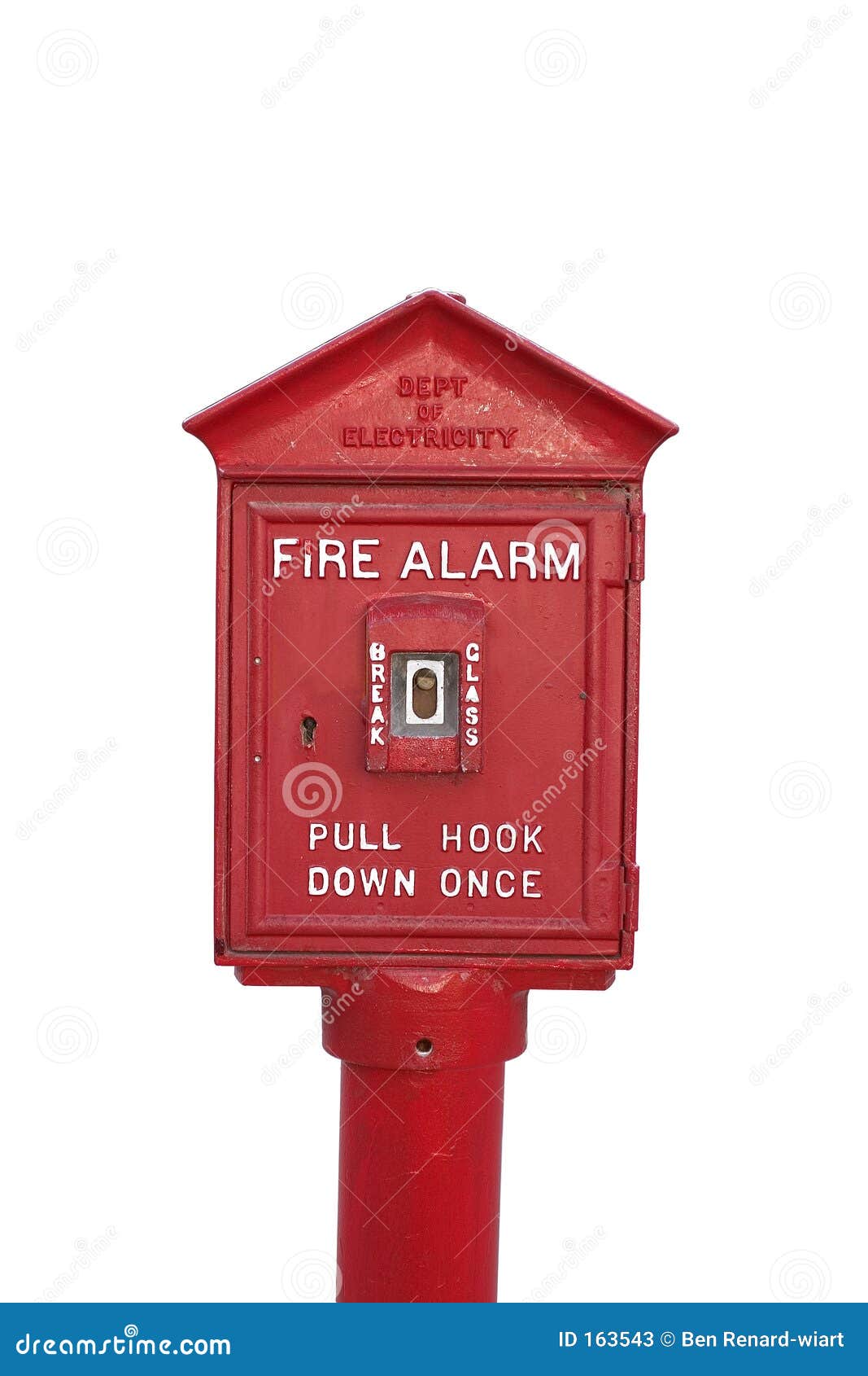 Fire alarm, isolated. stock image. Image of close, california - 163543