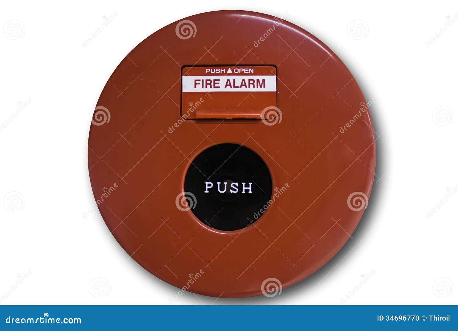 Fire Alarm on Isolated Background. Stock Photo - Image of extinguish ...