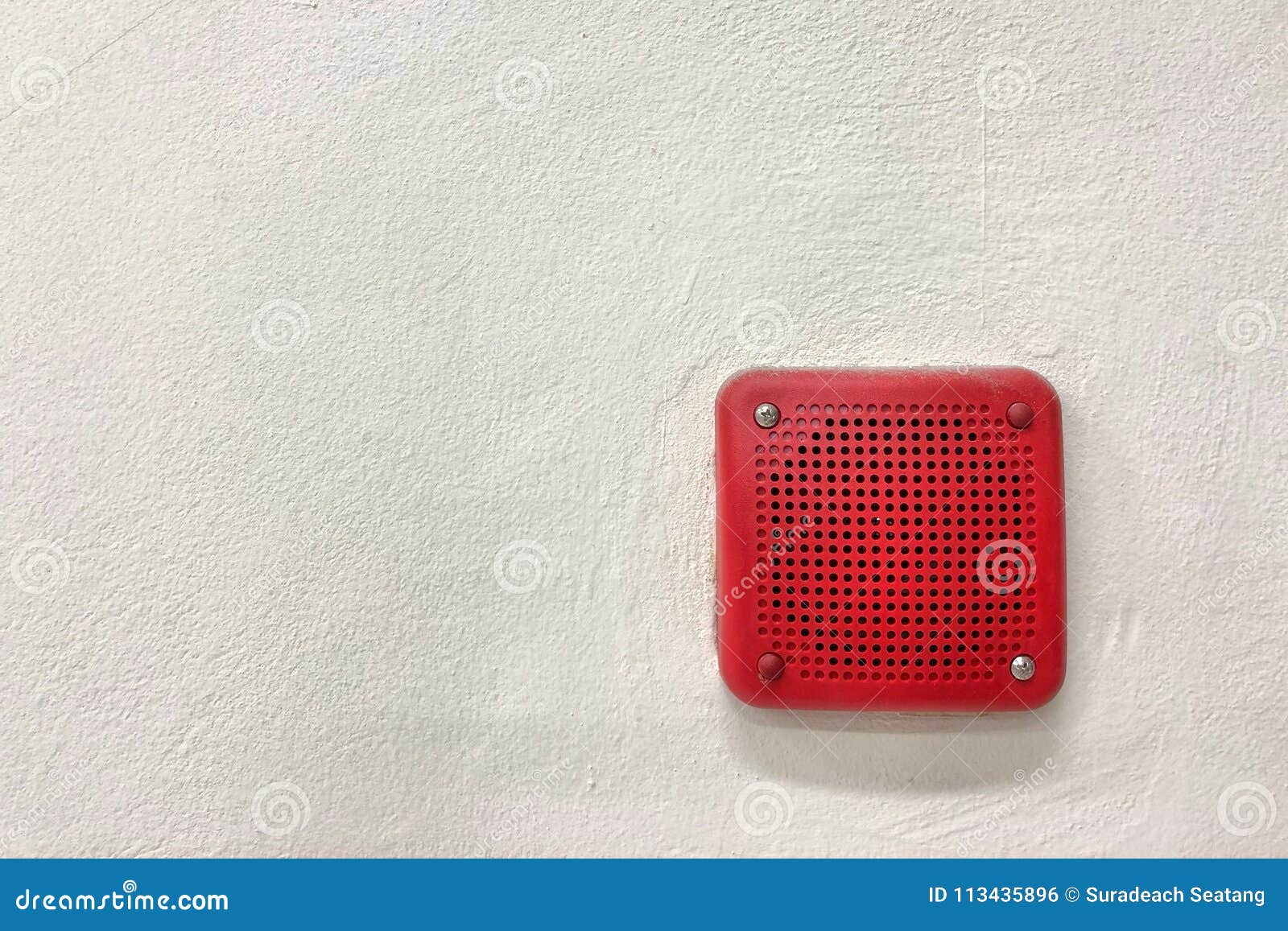Fire Alarm Mounted on Cement Wall for Warning and Security System Stock ...