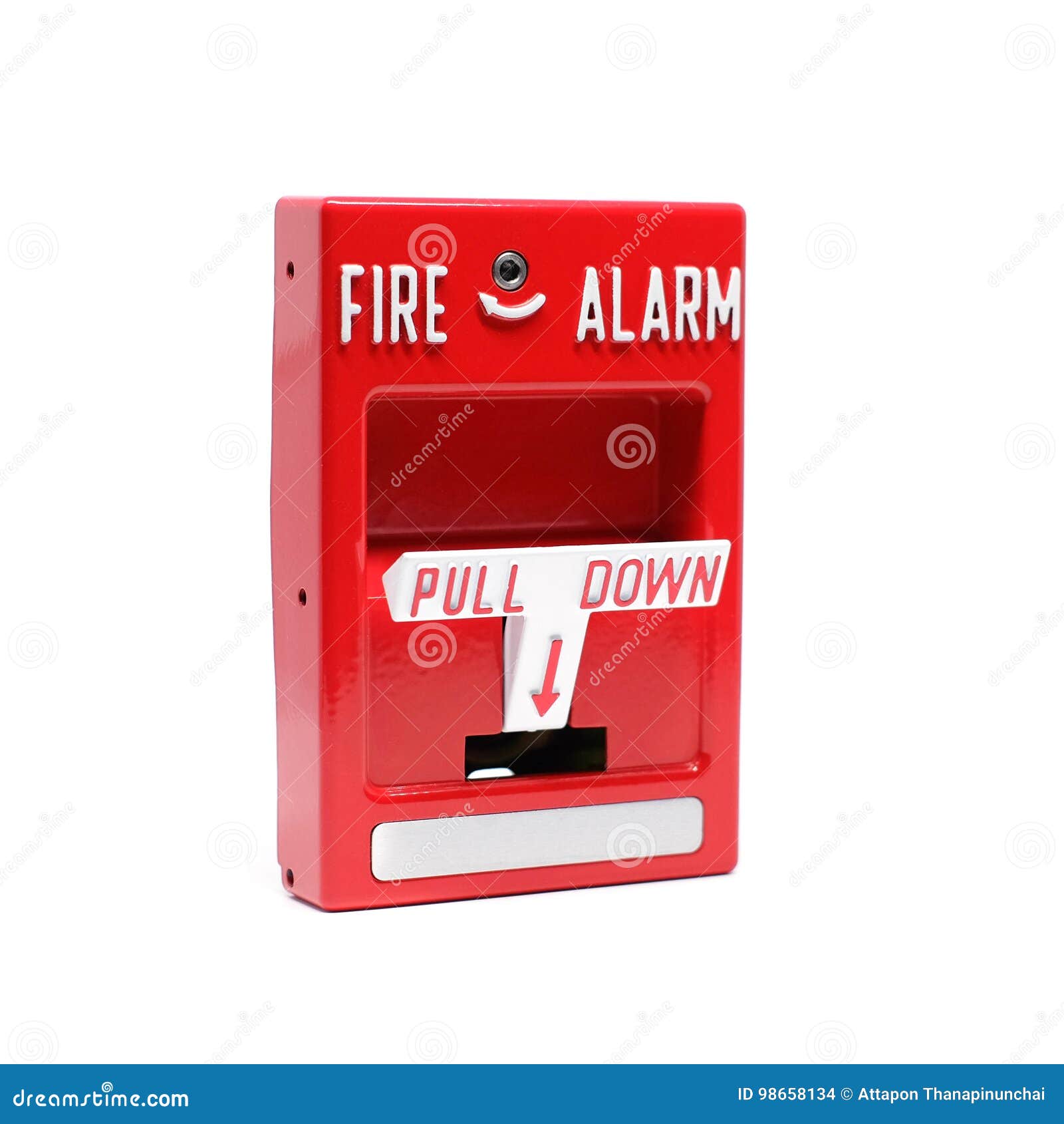 Fire Alarm Pull Station stock photo. Image of danger - 98658134