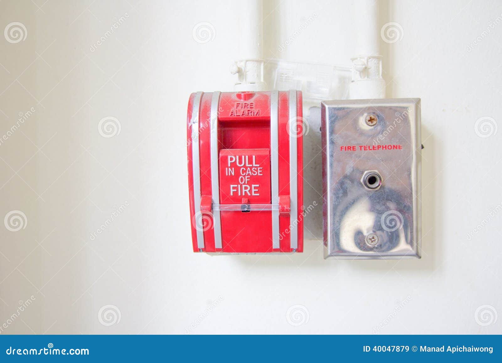 Fire alarm pull switch. stock image. Image of danger - 40047879