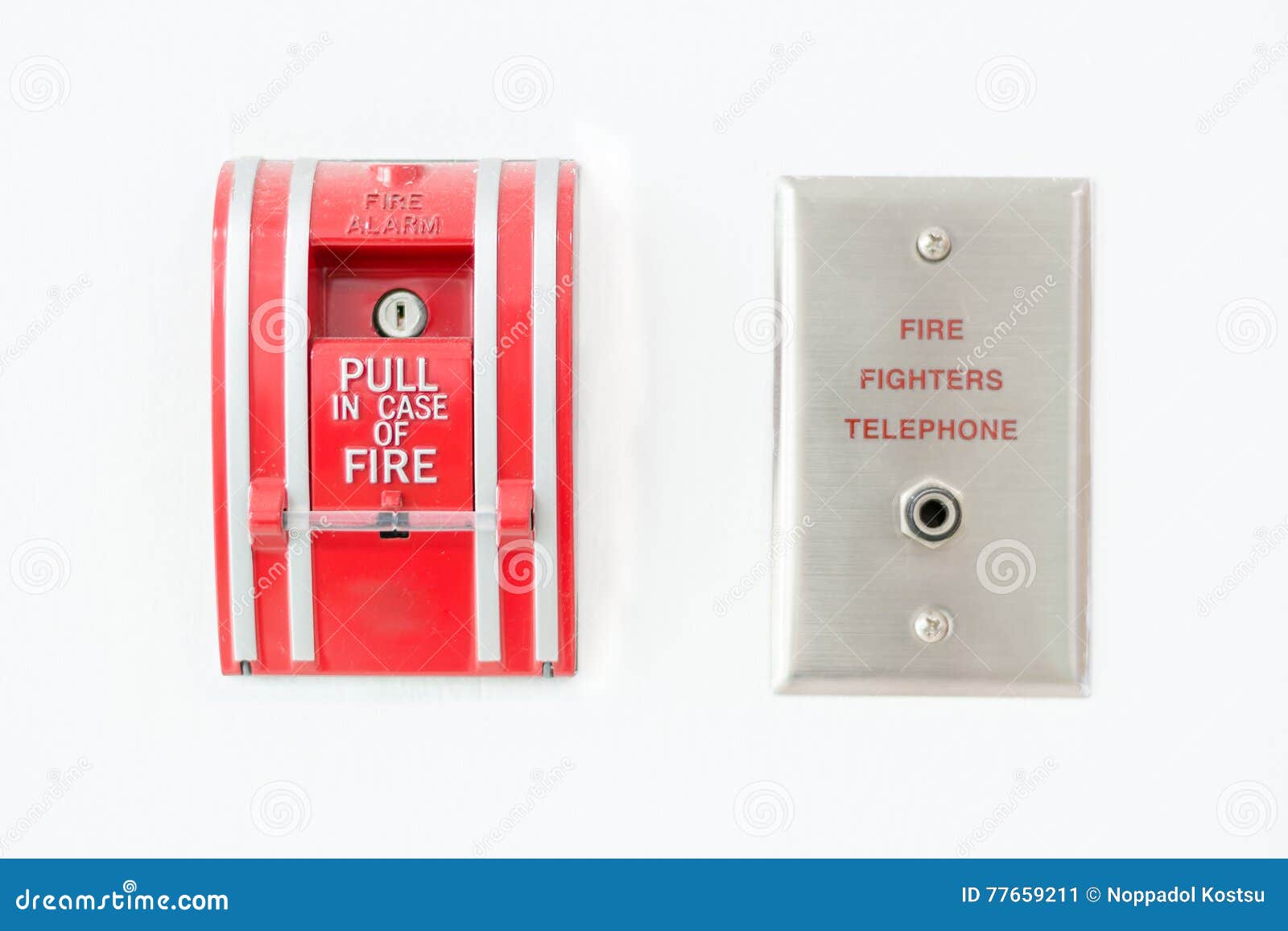 Fire alarm push botton stock image. Image of call, hazard - 77659211