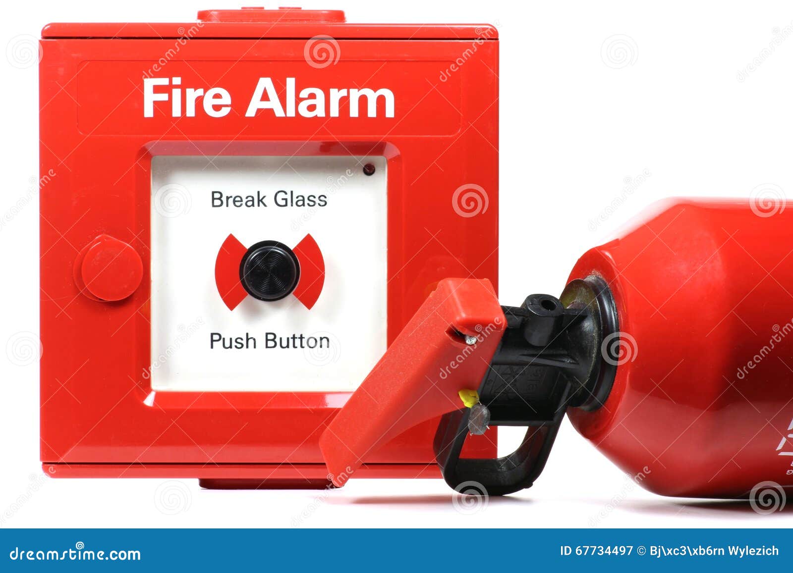 Fire alarm stock image. Image of press, english, equipment - 67734497
