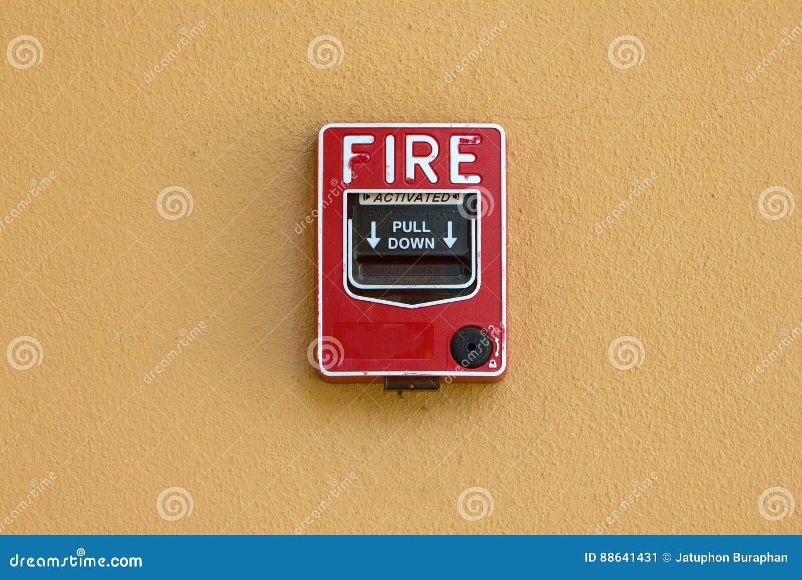 Fire Alarm Red Box Fire Safety Stock Image - Image of bulb, emergency ...