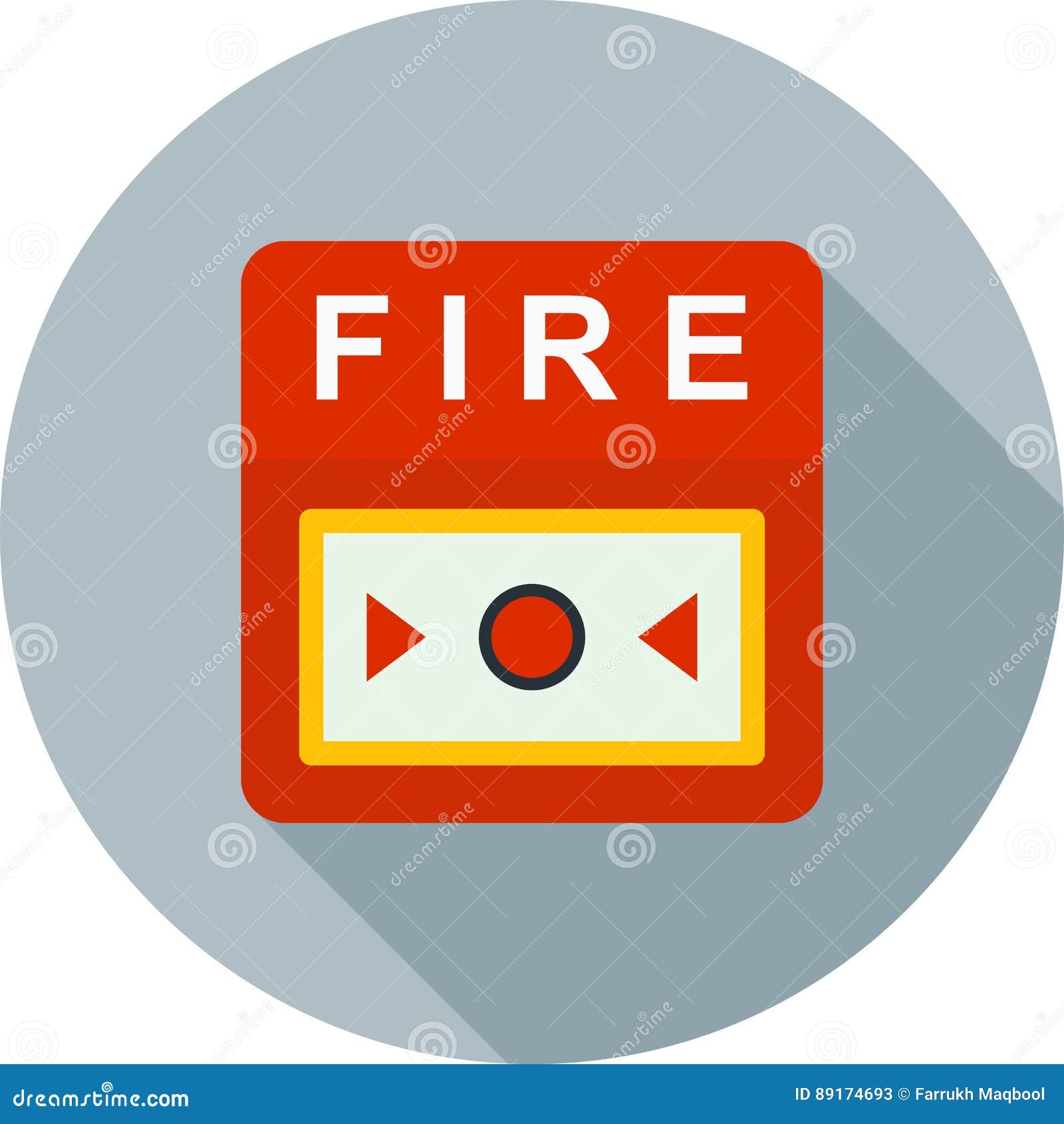 Fire Alarm stock vector. Illustration of alert, safety - 89174693