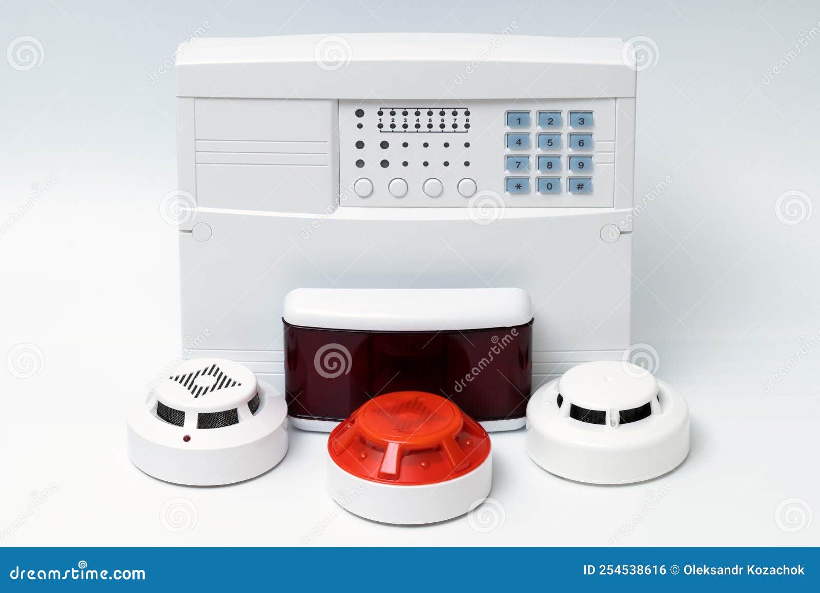 Fire Alarm Security. Fire Protection. Fire Safety System Construction ...