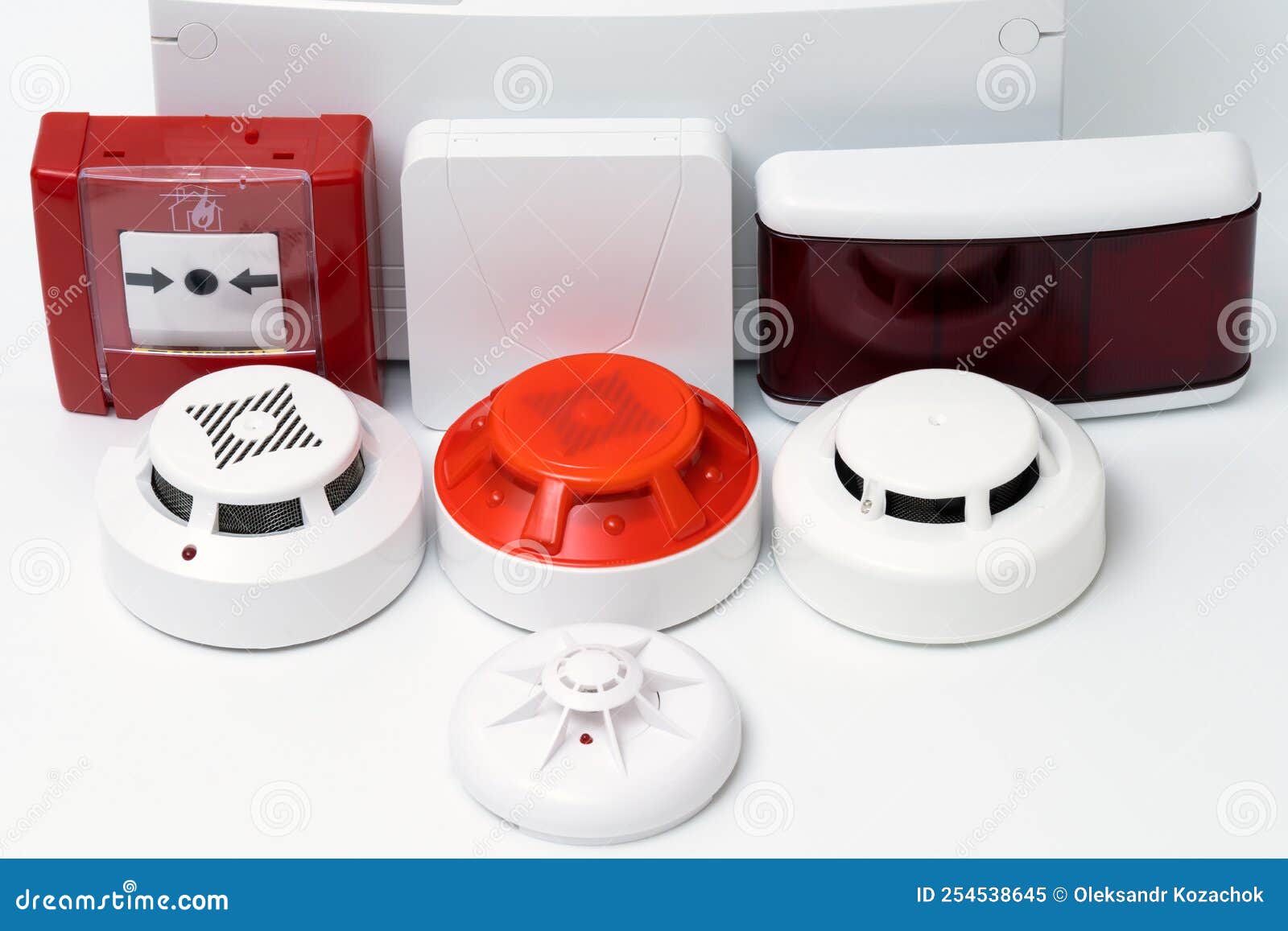 Fire Alarm Security. Fire Protection. Fire Safety System Construction ...