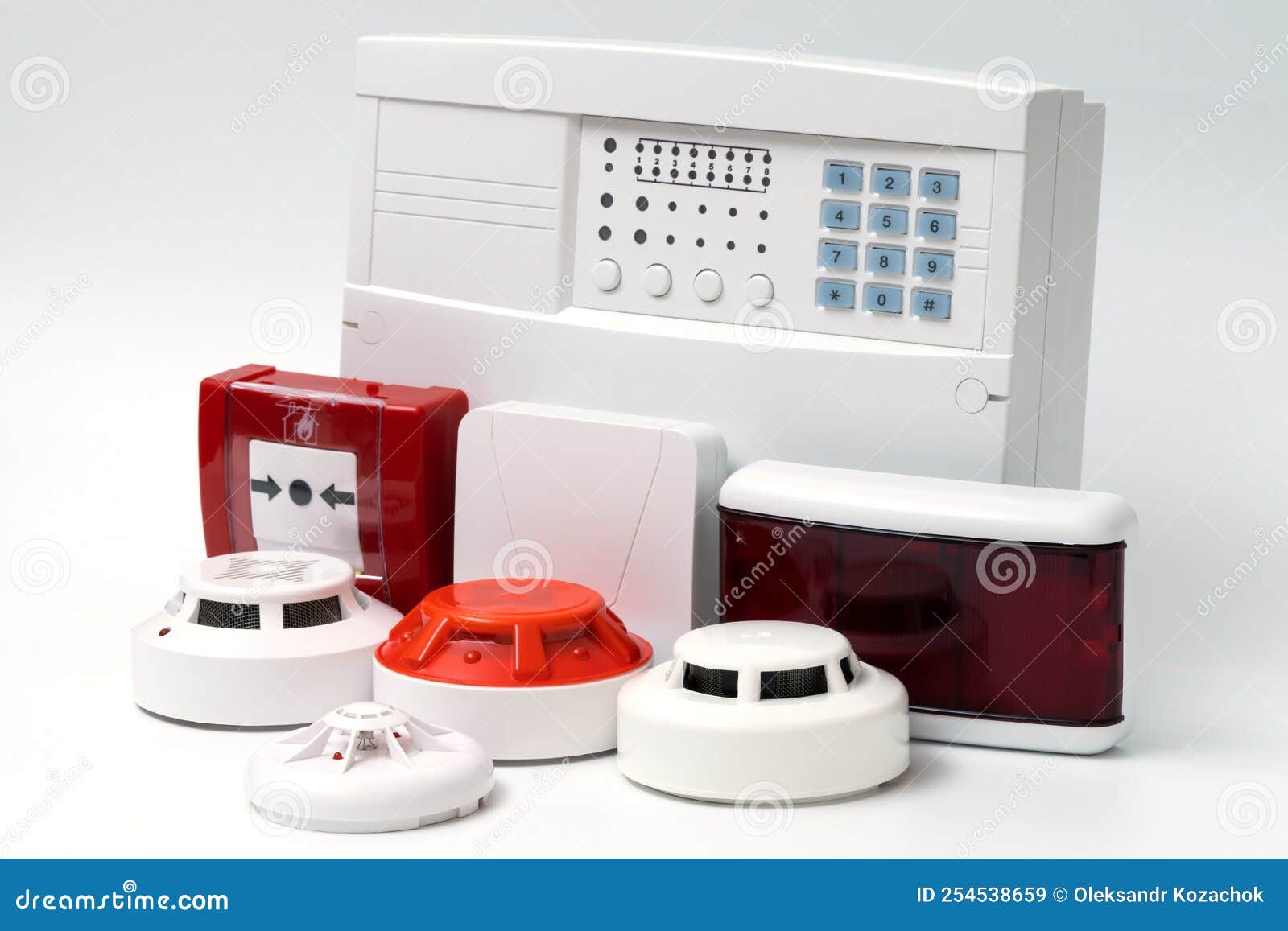 Fire Alarm Security. Fire Protection. Fire Safety System Construction ...