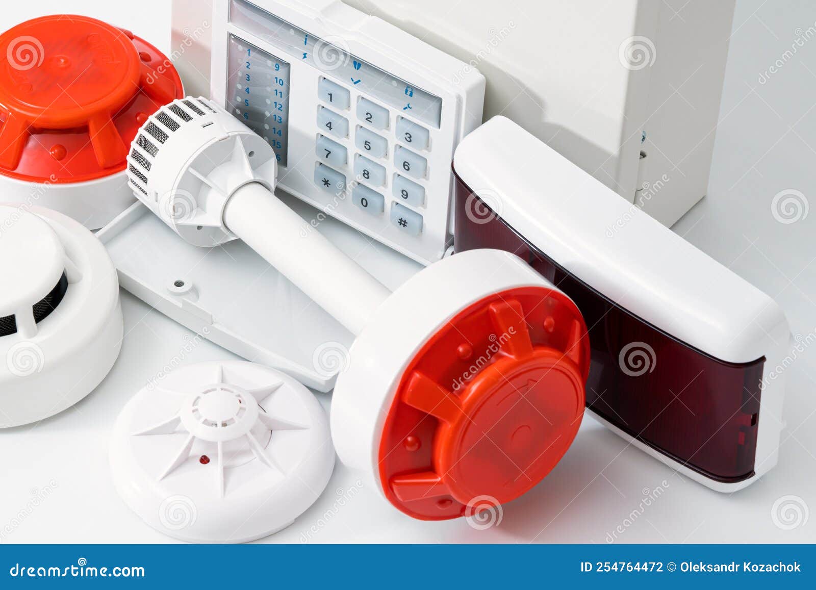 Fire Alarm Security. Fire Protection. Fire Safety System Construction ...
