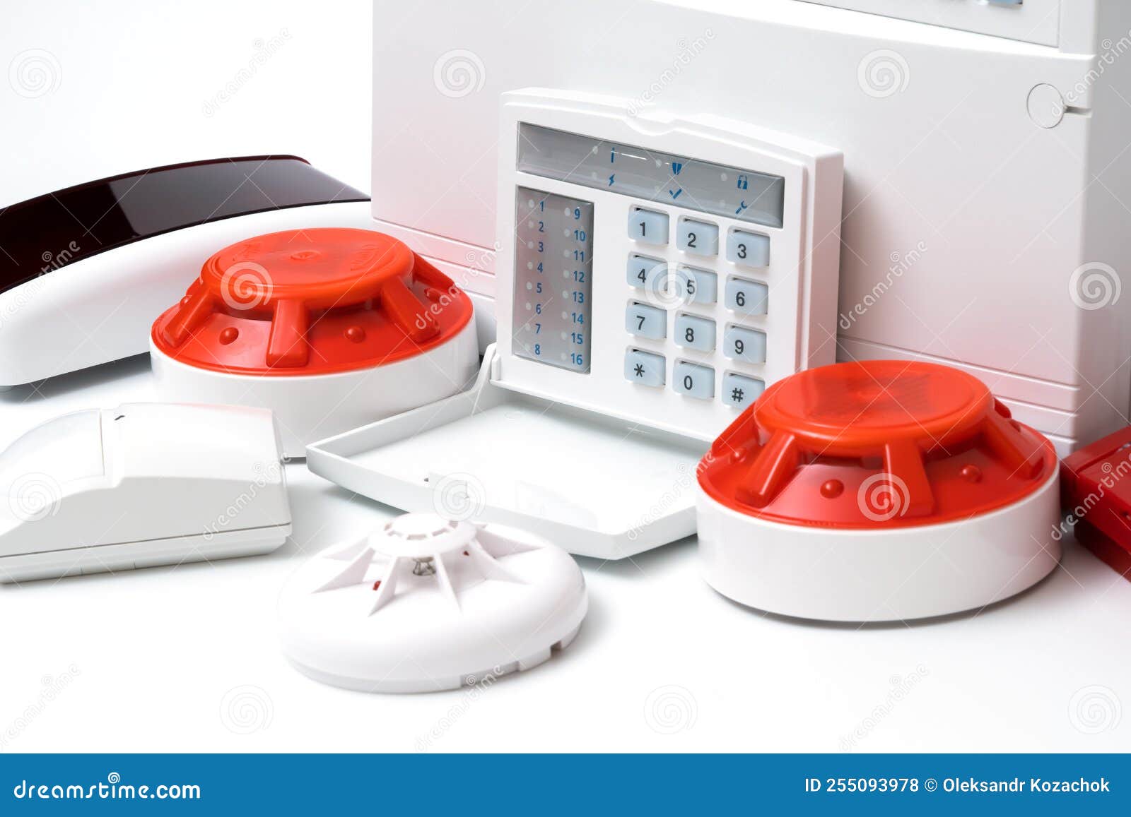 Fire Alarm Security. Fire Protection. Fire Safety System Construction ...