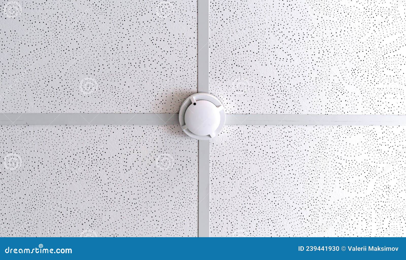 Fire Alarm Sensor on the Ceiling of a Building Stock Photo - Image of ...