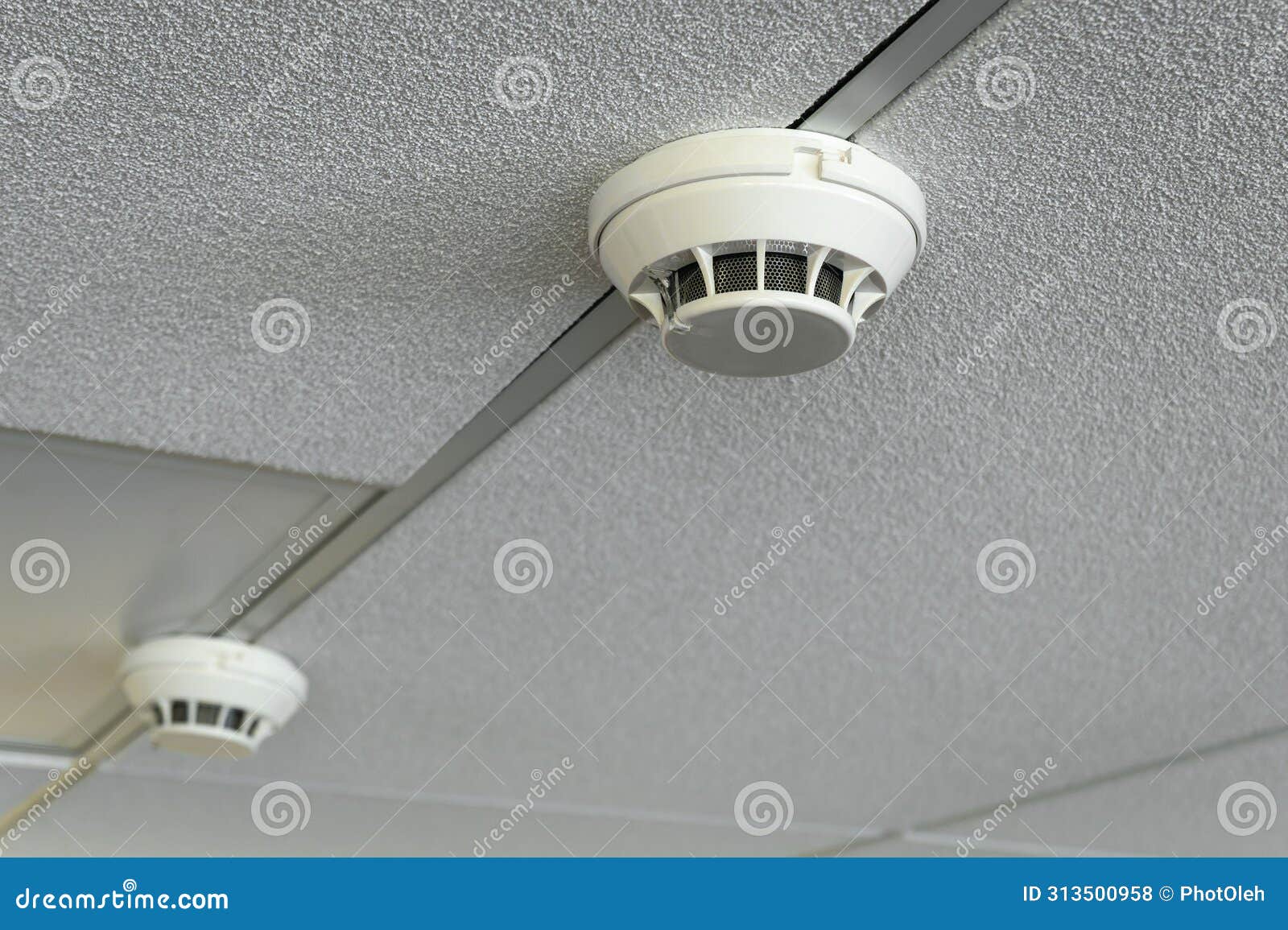 Fire Alarm Sensors on Ceiling Stock Photo - Image of space, fire: 313500958