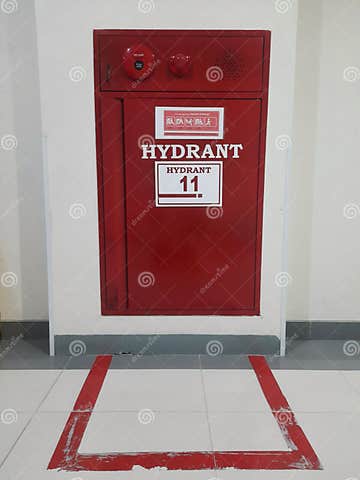 Red Fire Alarm and Hydrant Set Stock Photo - Image of office, emergency ...