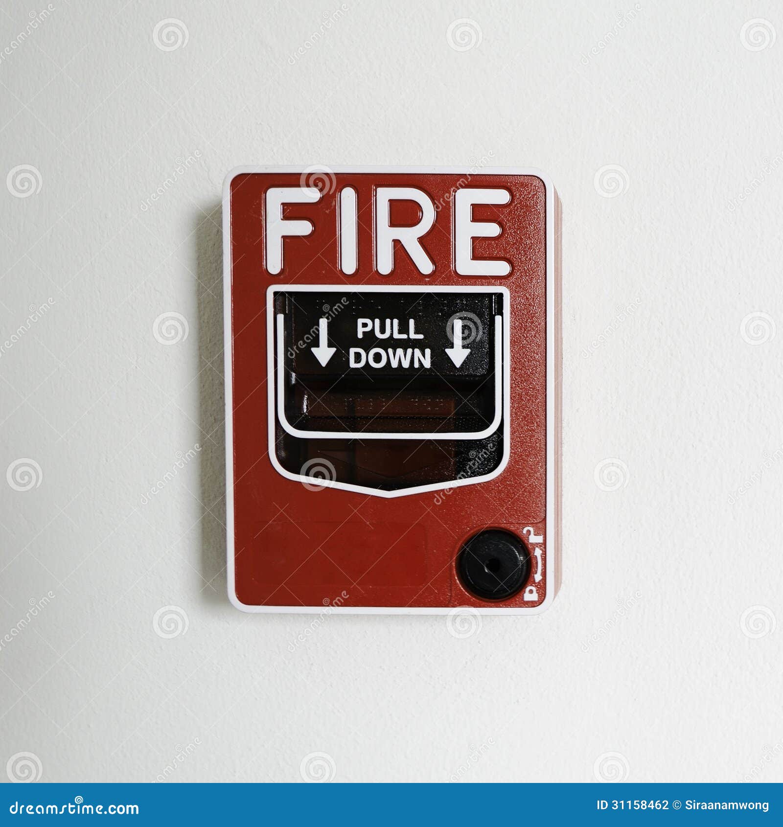 Fire alarm switch stock photo. Image of business, handle - 31158462