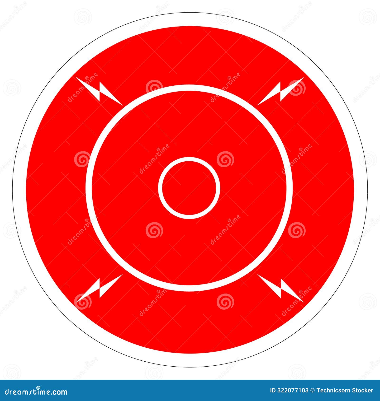Fire Alarm Symbol Sign, Vector Illustration, Isolate on White ...