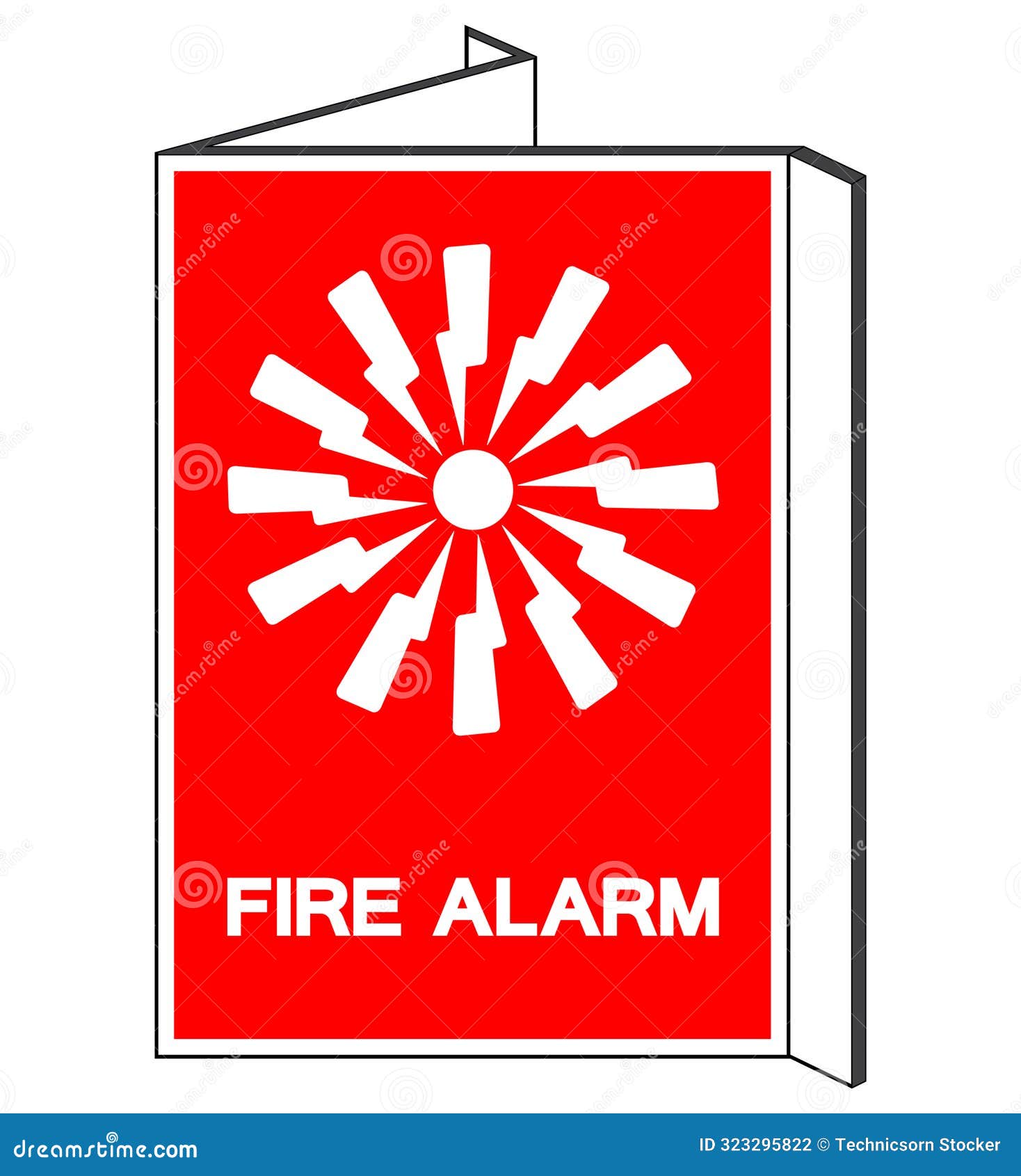 Fire Alarm Symbol Sign, Vector Illustration, Isolate on White ...