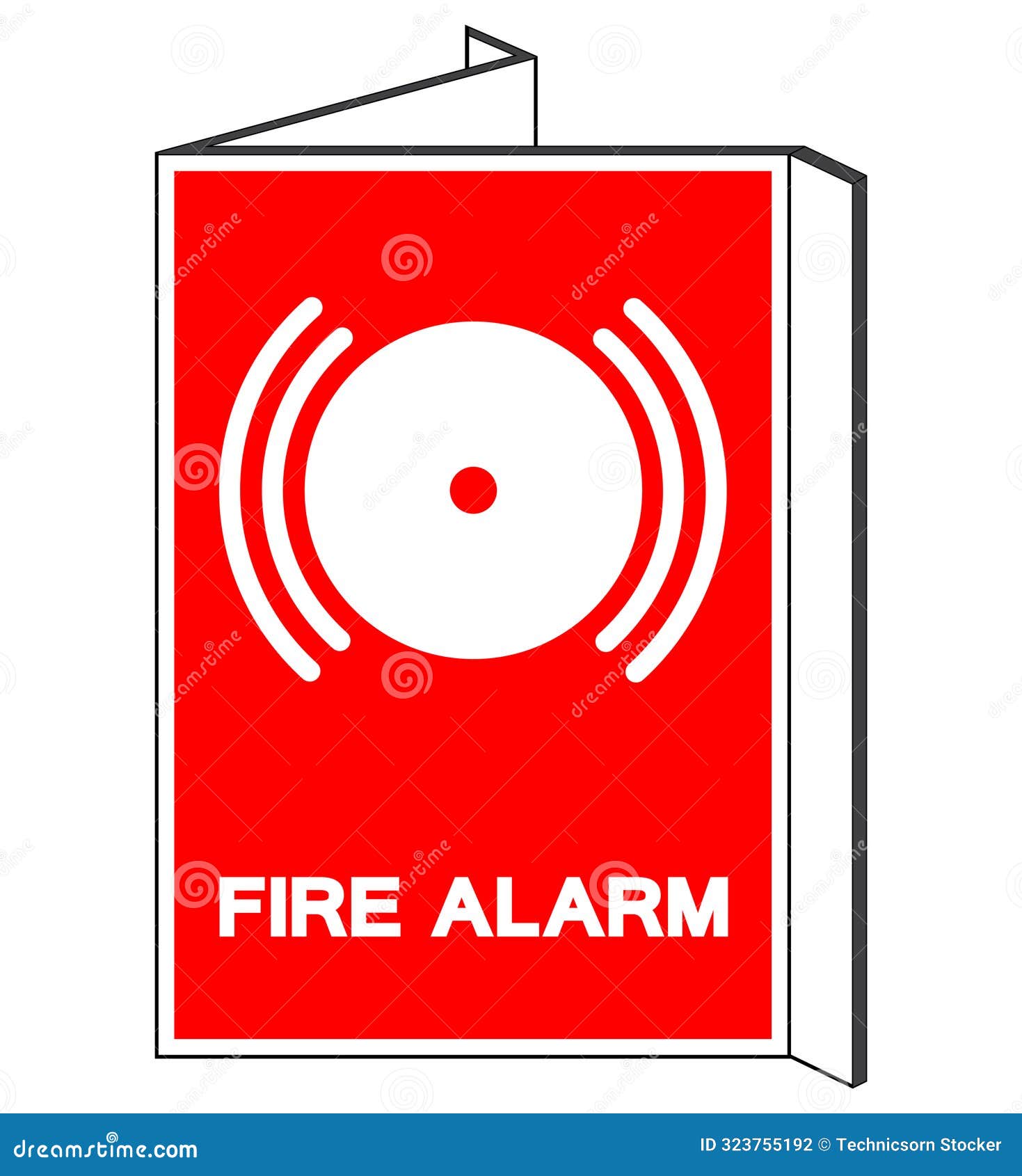 Fire Alarm Symbol Sign, Vector Illustration, Isolate on White ...