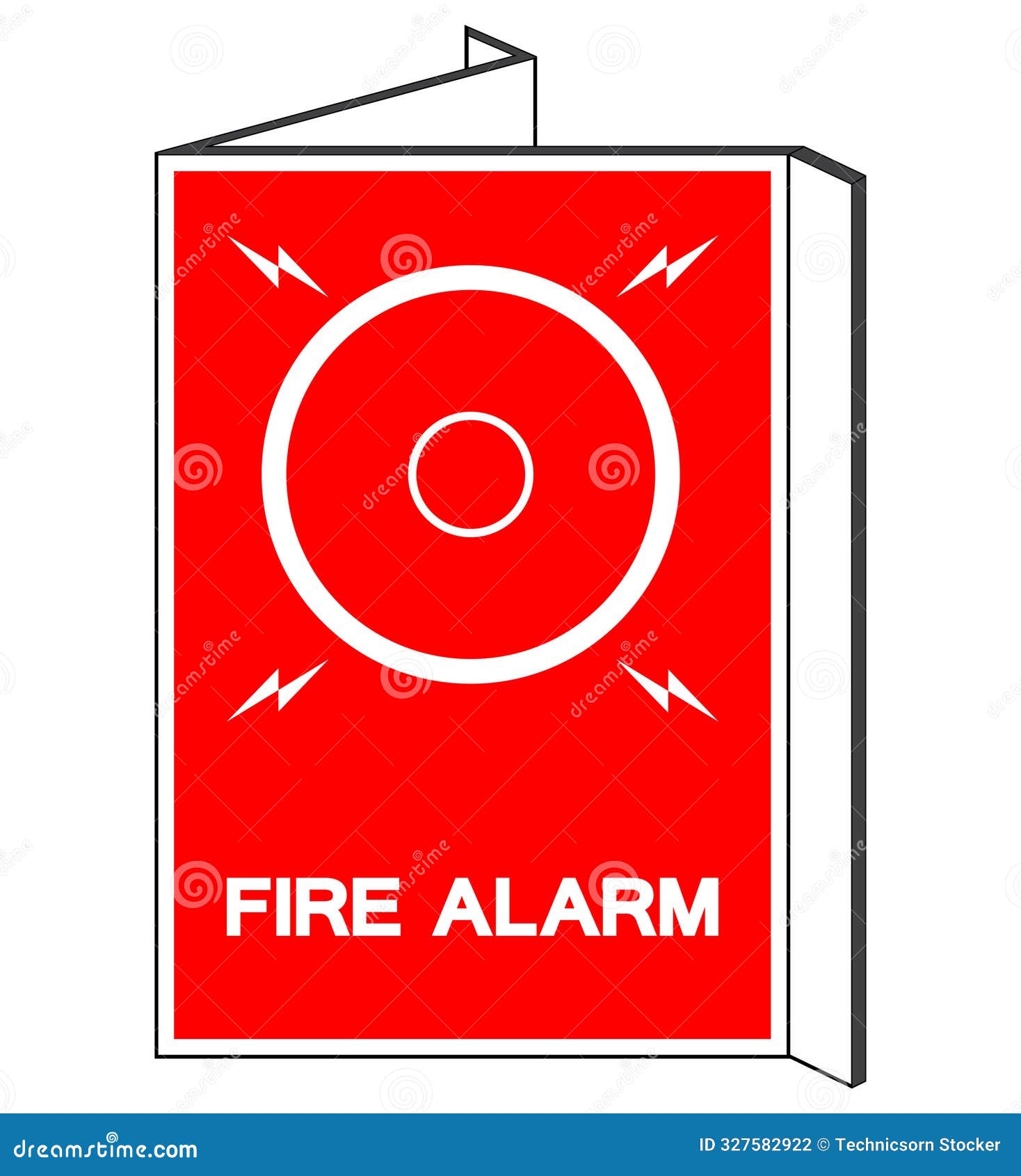 Fire Alarm Symbol Sign, Vector Illustration, Isolate on White ...