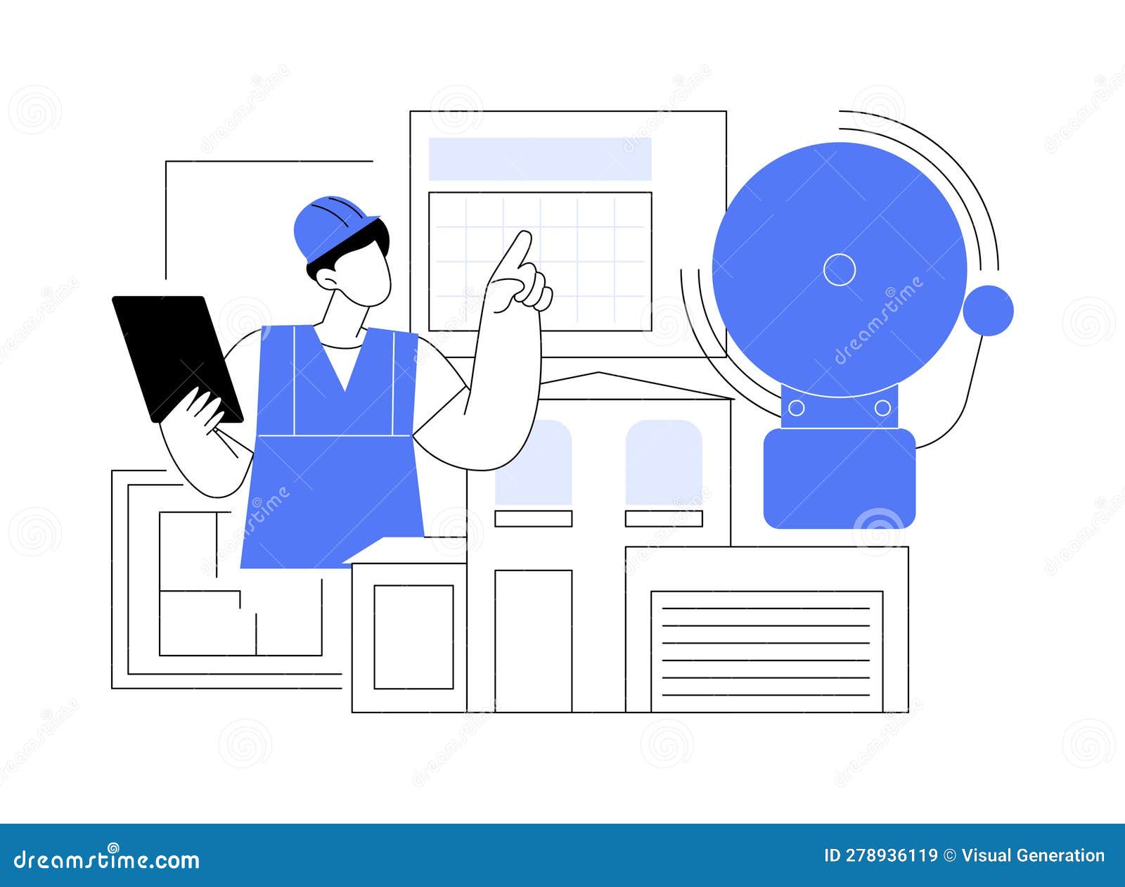 Fire Alarm System Abstract Concept Vector Illustration. Stock ...
