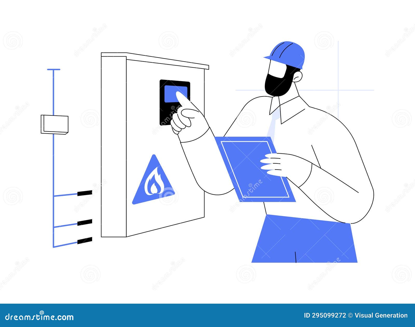 Fire Alarm System Abstract Concept Vector Illustration. Stock ...
