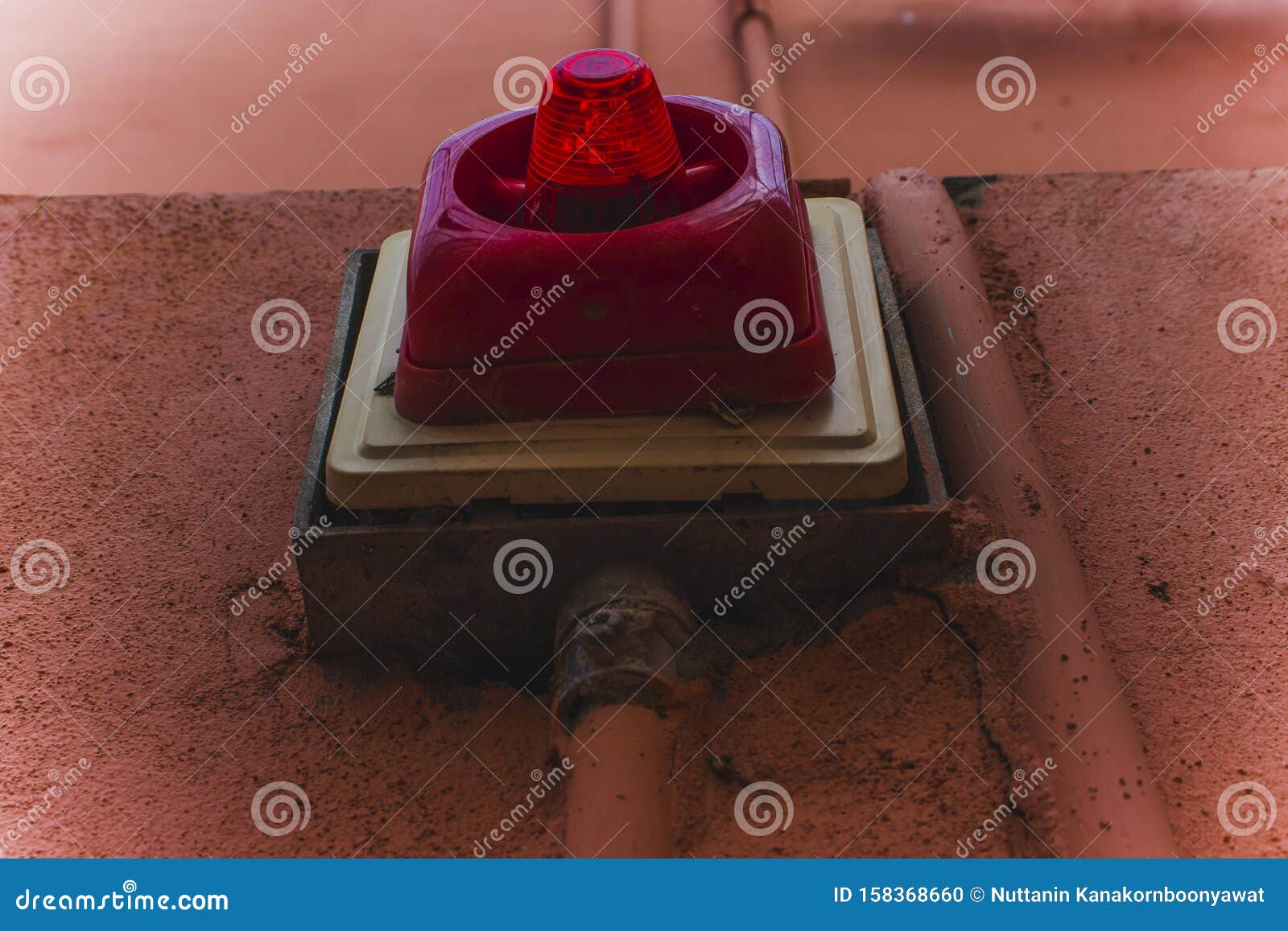 The Fire Alarm System. the Combination of Sound and Light Alert Stock ...