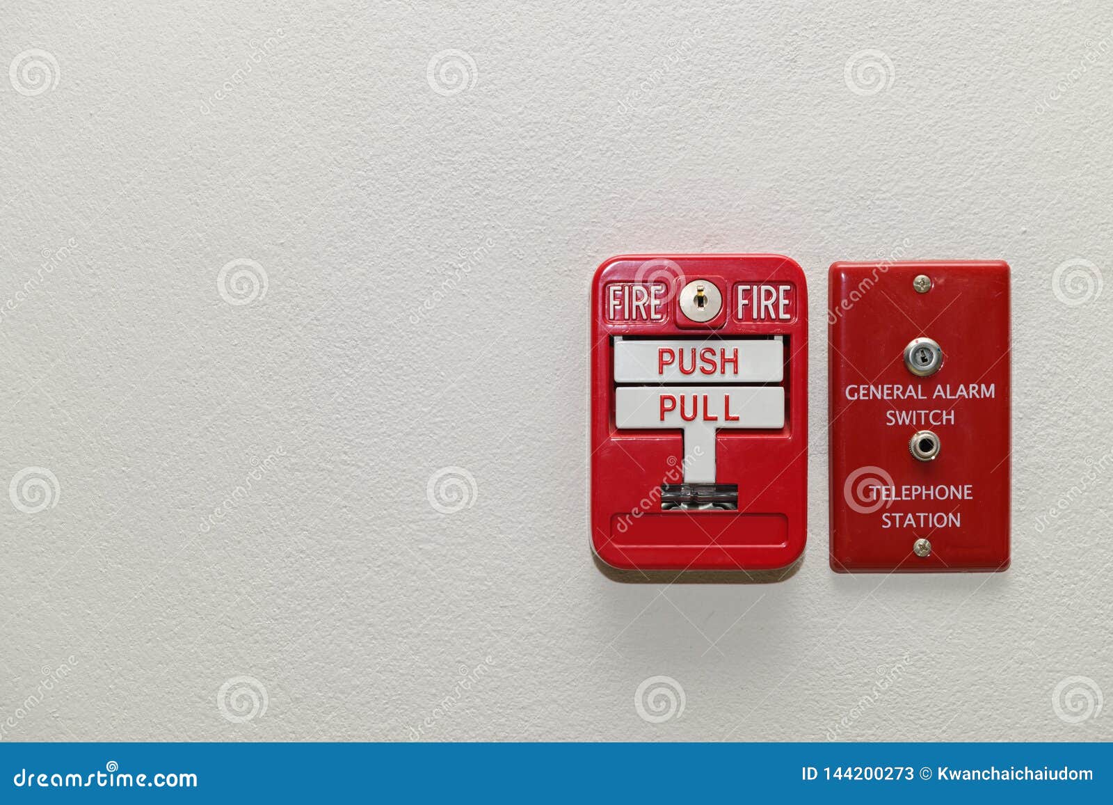 Fire Alarm System. Pull Danger Fire Safety Box Stock Image - Image of ...