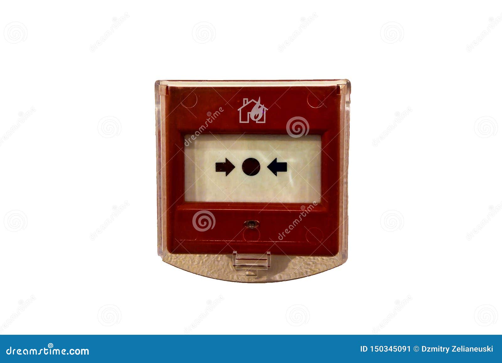 Fire Alarm System on White Background, Isolate. Stock Image - Image of ...