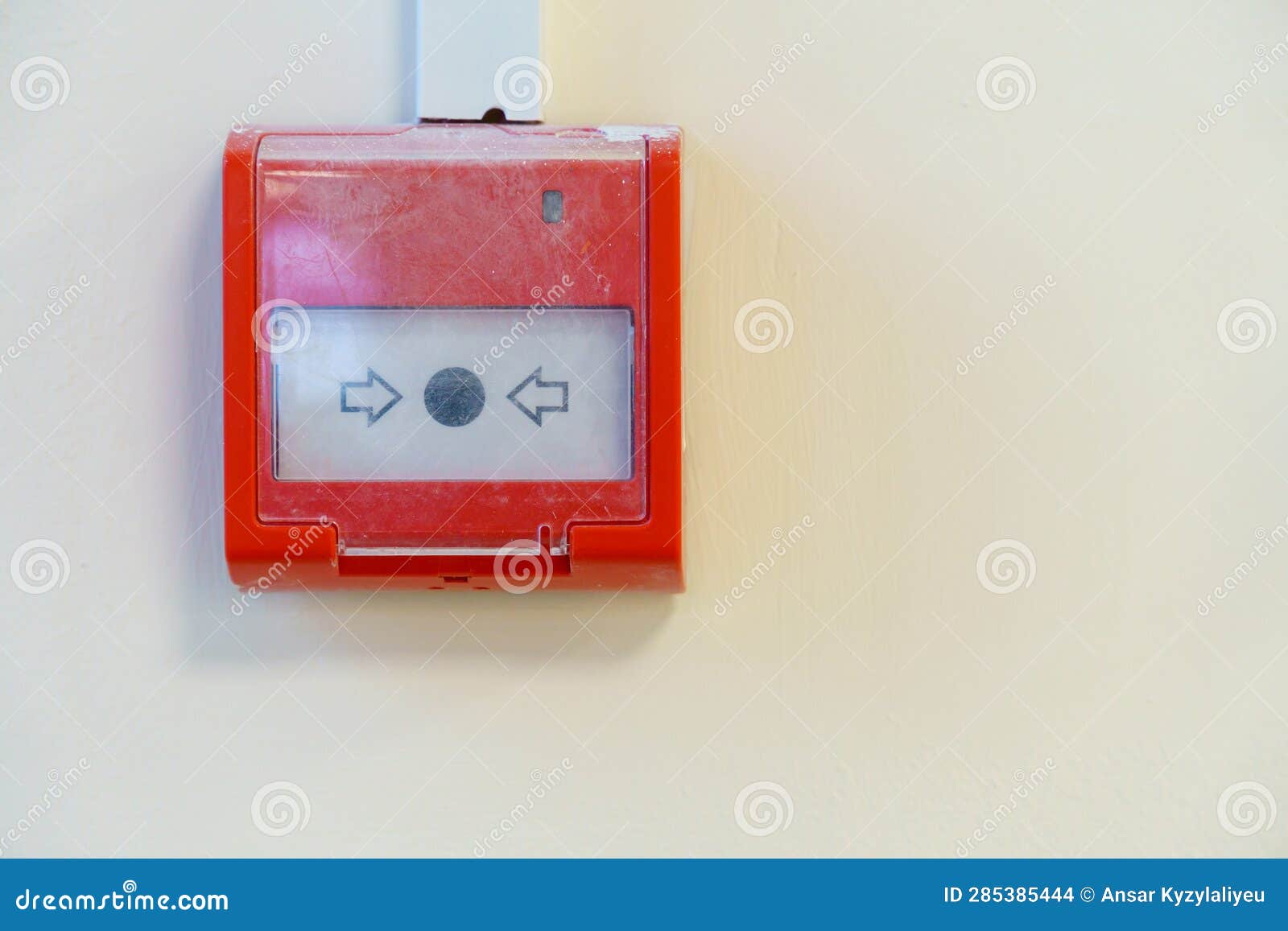 Fire Alarm on the Wall. Equipment for Fire Notification in Emergency ...