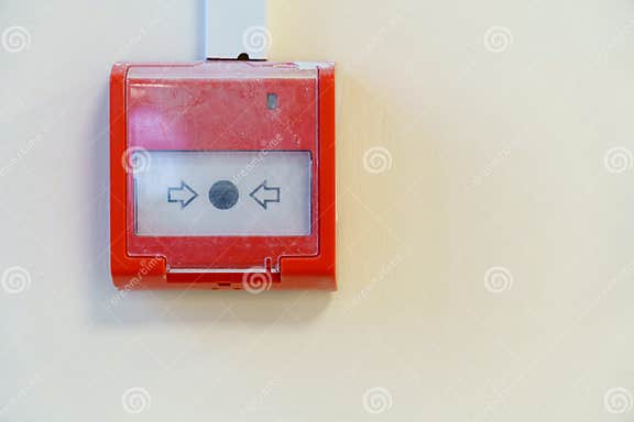 Fire Alarm on the Wall. Equipment for Fire Notification in Emergency ...