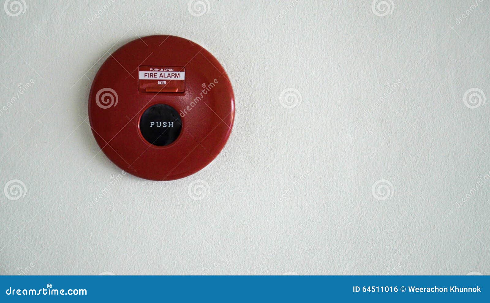 Fire Alarm on White Background Stock Photo - Image of alarm, problems ...