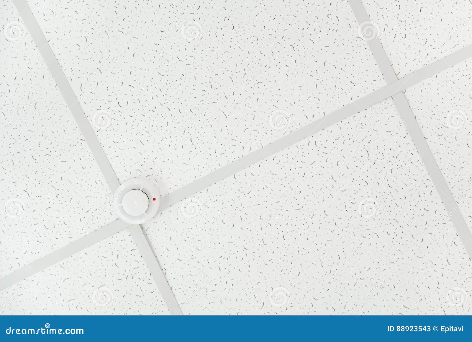 Fire Alarm on a White Ceiling Stock Image - Image of carbon, alert ...