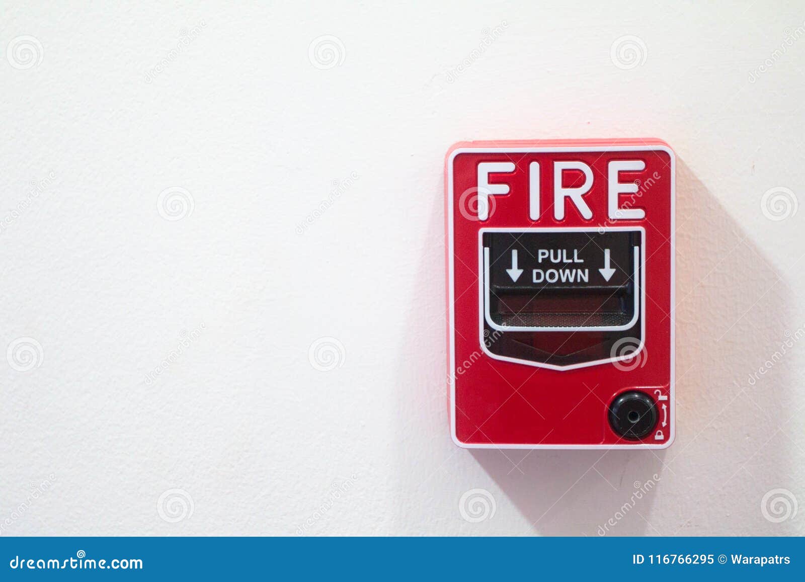 Fire Alarm on Wall Background Stock Image - Image of school, alert ...
