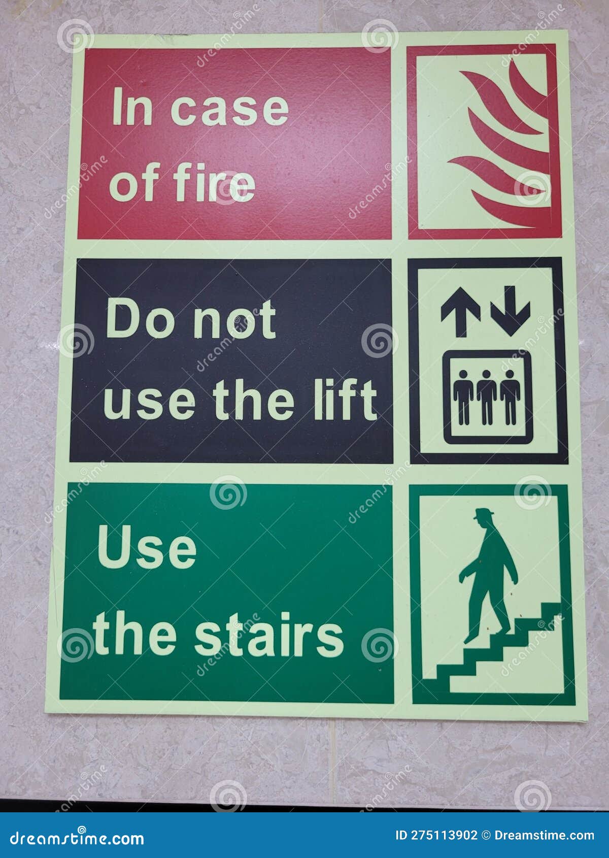 Fire Alert Board for Safety Stock Photo - Image of board, safety: 275113902