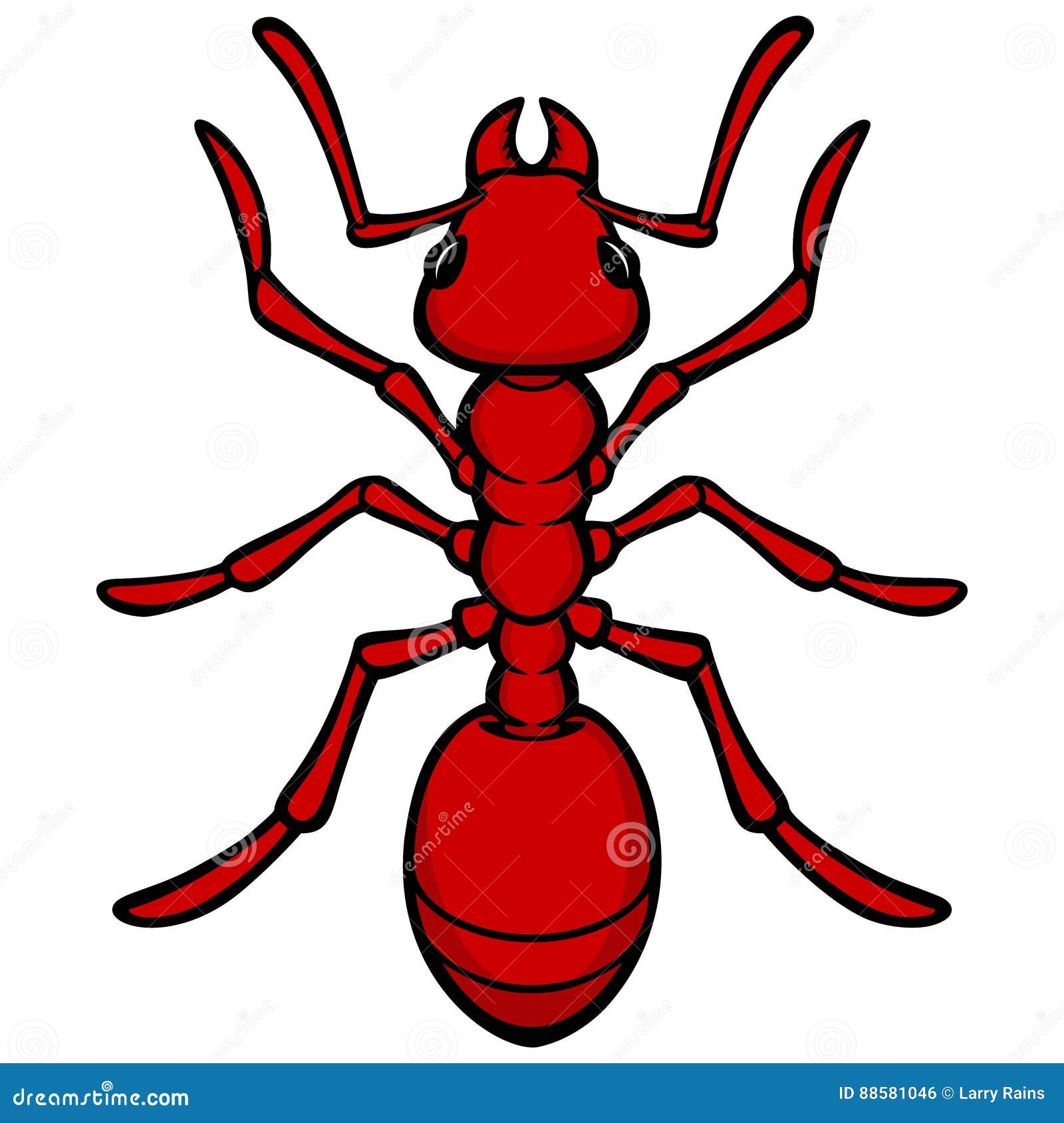 Fire Ant stock vector. Illustration of vector, nature - 88581046