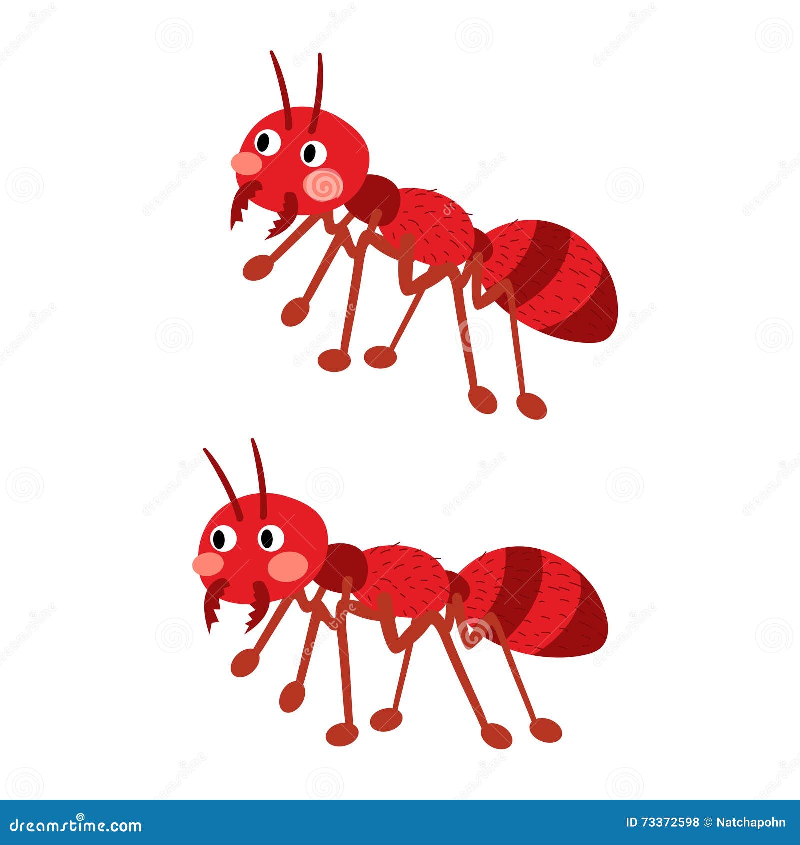Fire Ants Cartoon Character. Stock Vector - Illustration of childhood ...