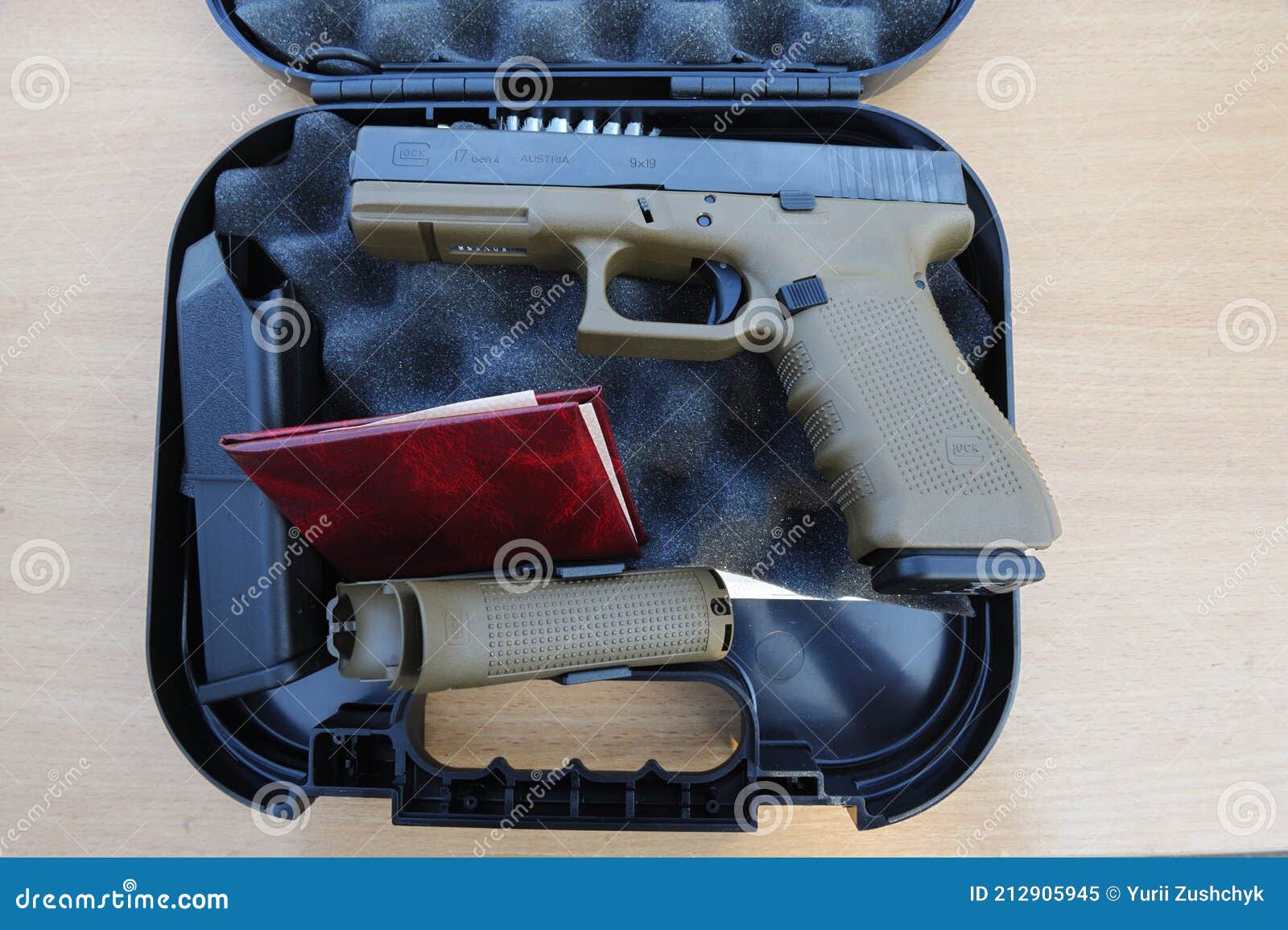 Fire-Arm â€œGlockâ€ and Folder with Authorization To Bear Arms Placed ...