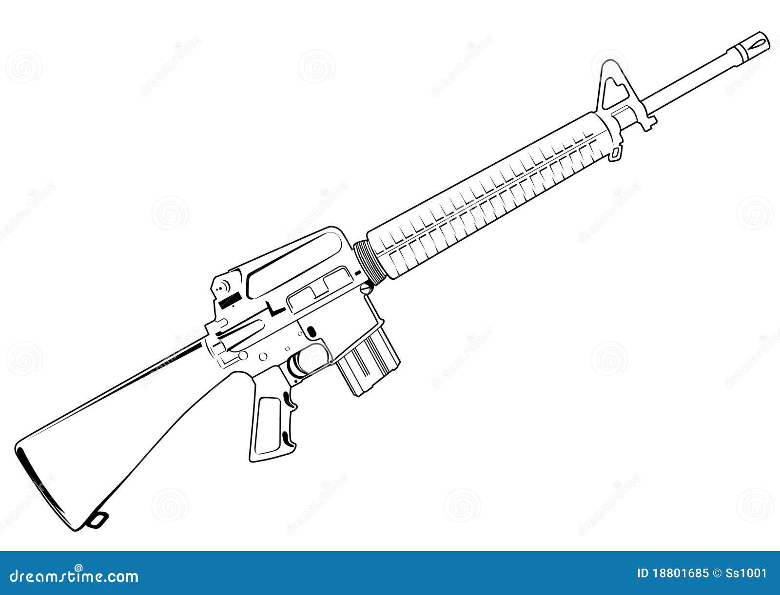 Fire-arms stock vector. Illustration of power, uniform - 18801685