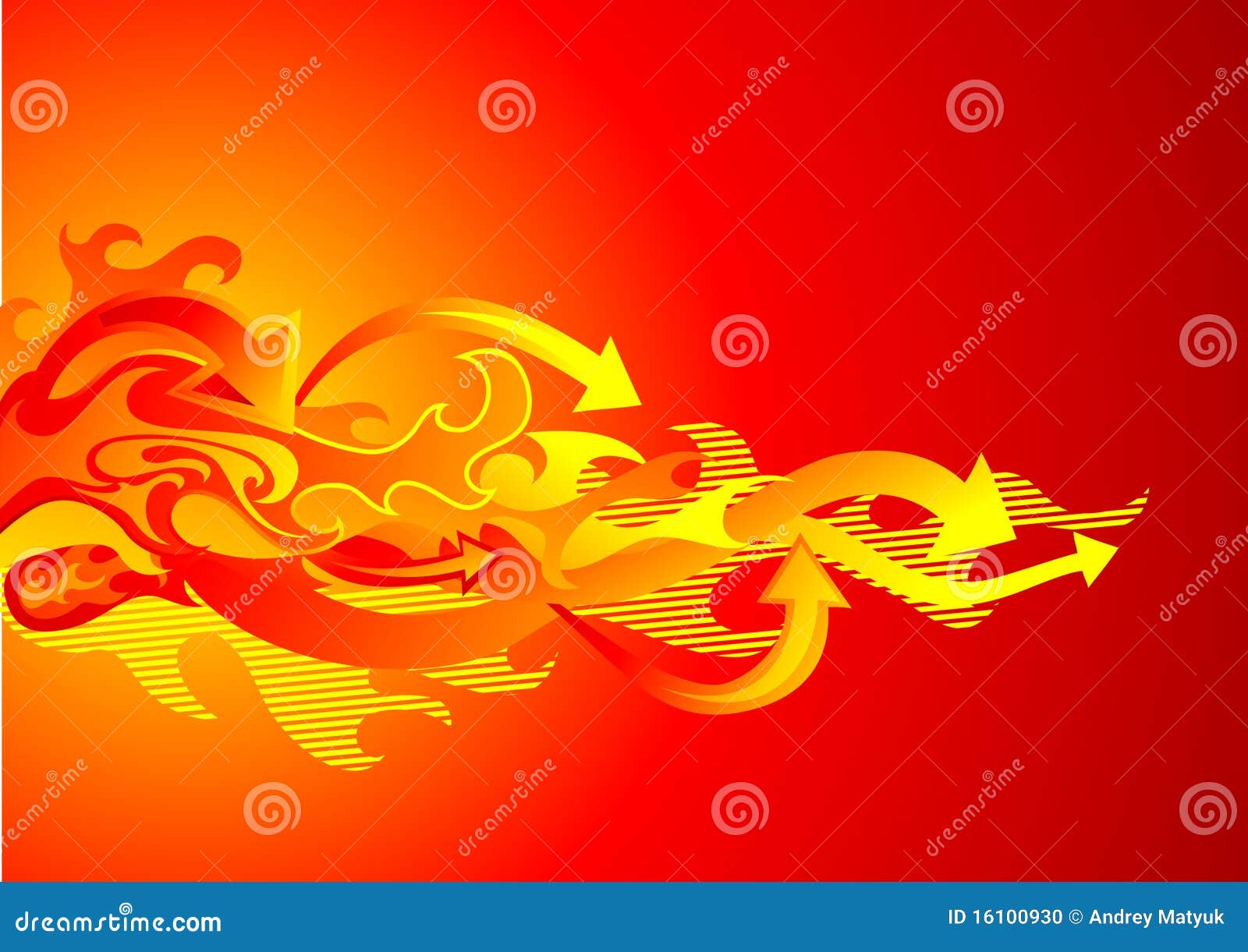 Fire and arrows stock vector. Illustration of vector - 16100930